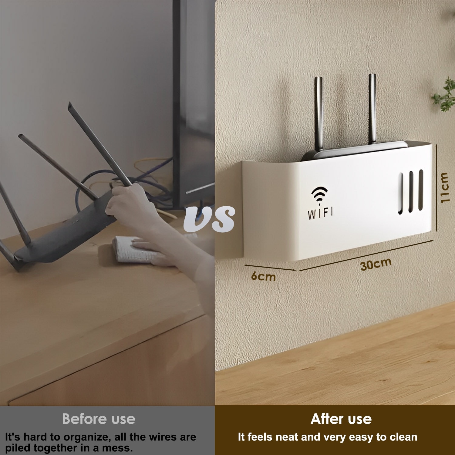Raft Suport Router Wireless, BYONDSELF®, pentru Mascare Fire si ...