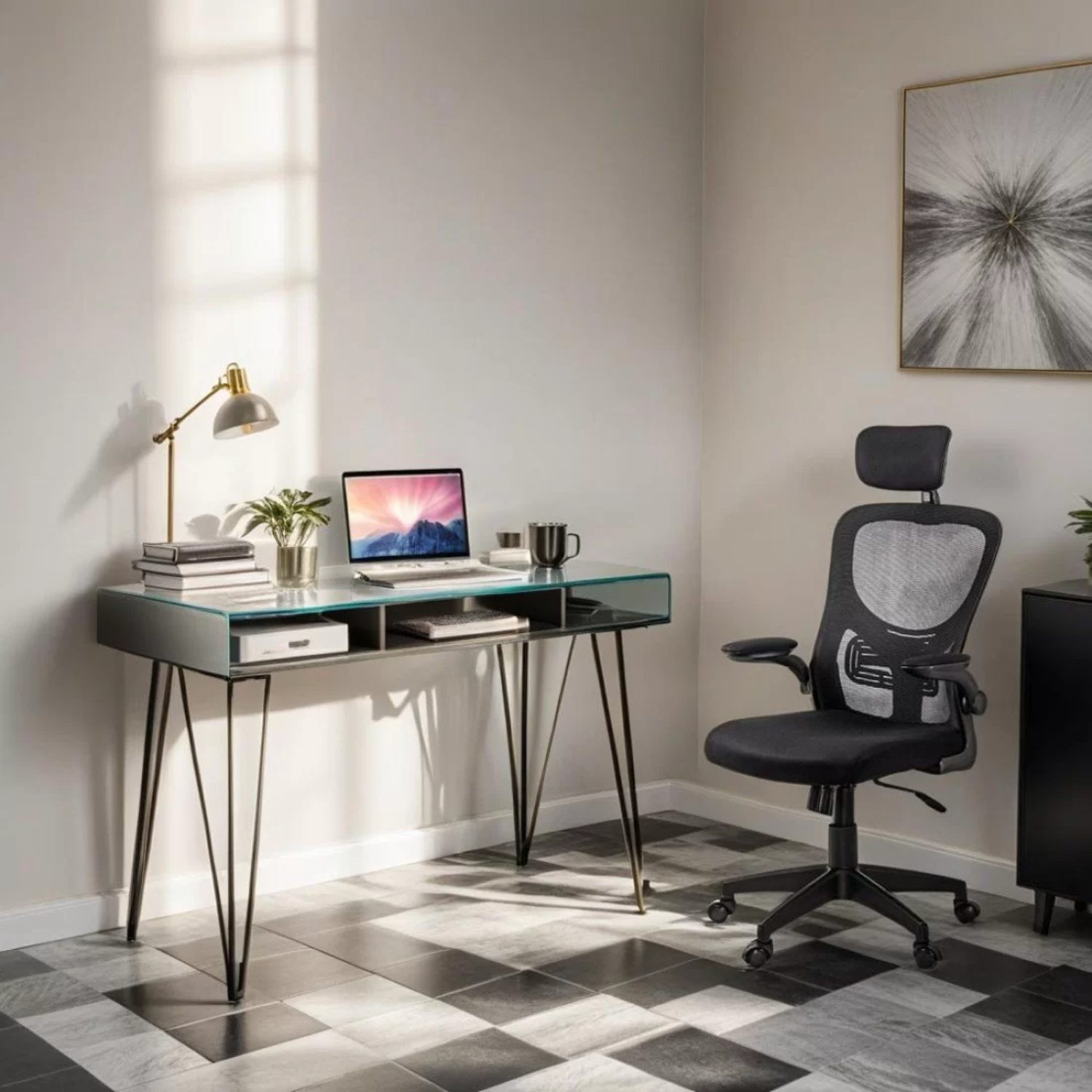 Scaun birou ergonomic, office, Quasar & Co.®️, model Sigma, mesh ...