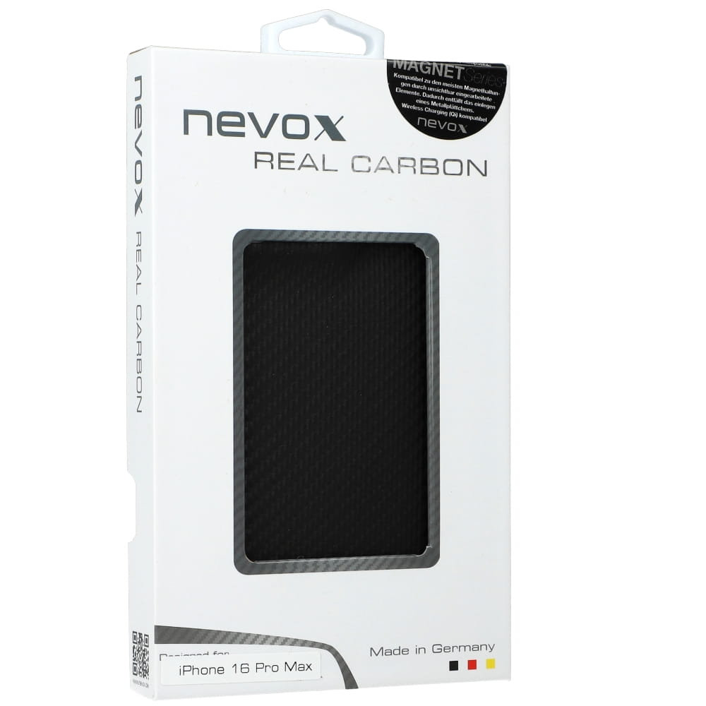 Husa Nevox Real Carbon Mag pentru iPhone 16 Pro Max, negru - eMAG.ro