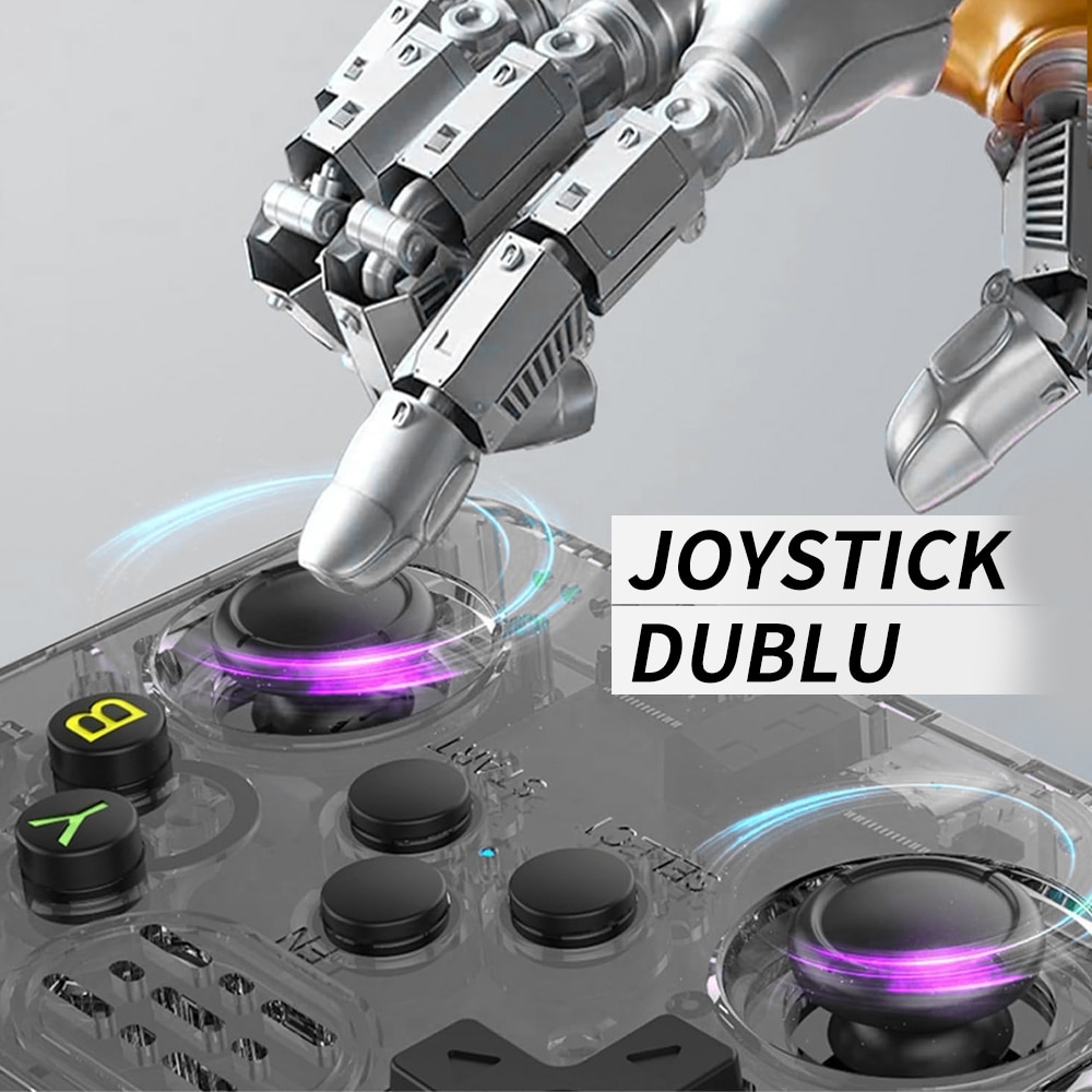 Consola retro portabila R36S 64GB cu jocuri, Lurelia, Ecran HD de ...