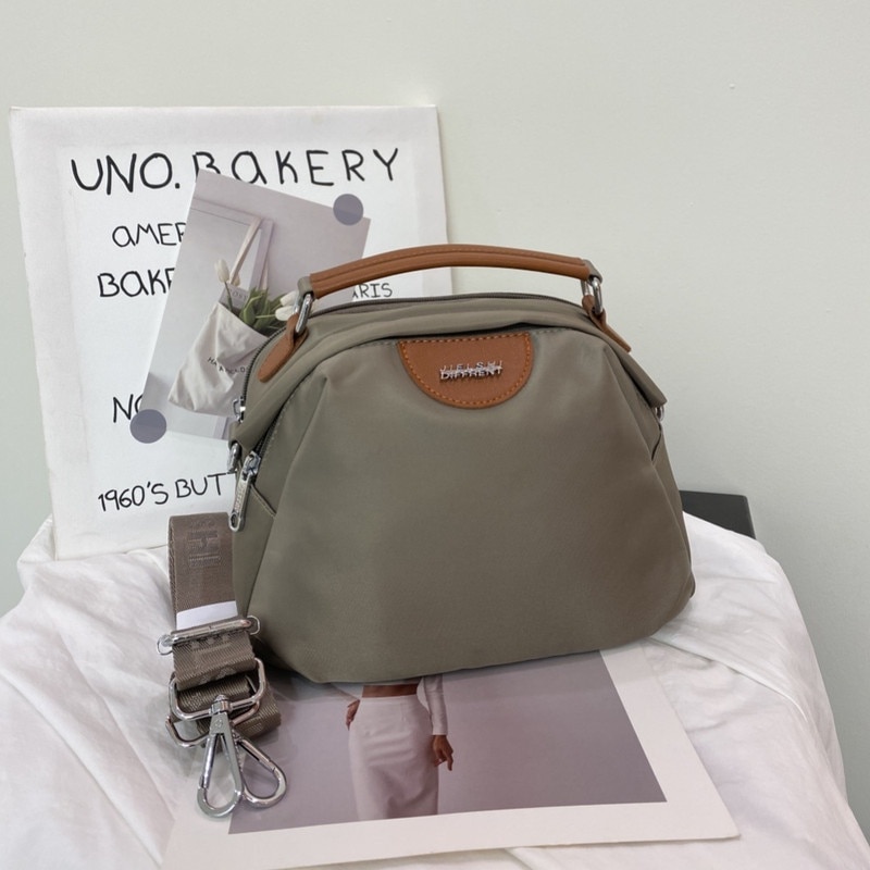 Geanta crossbody pentru femei, JIELSHI, nylon, impermeabila, 24x12x17cm ...