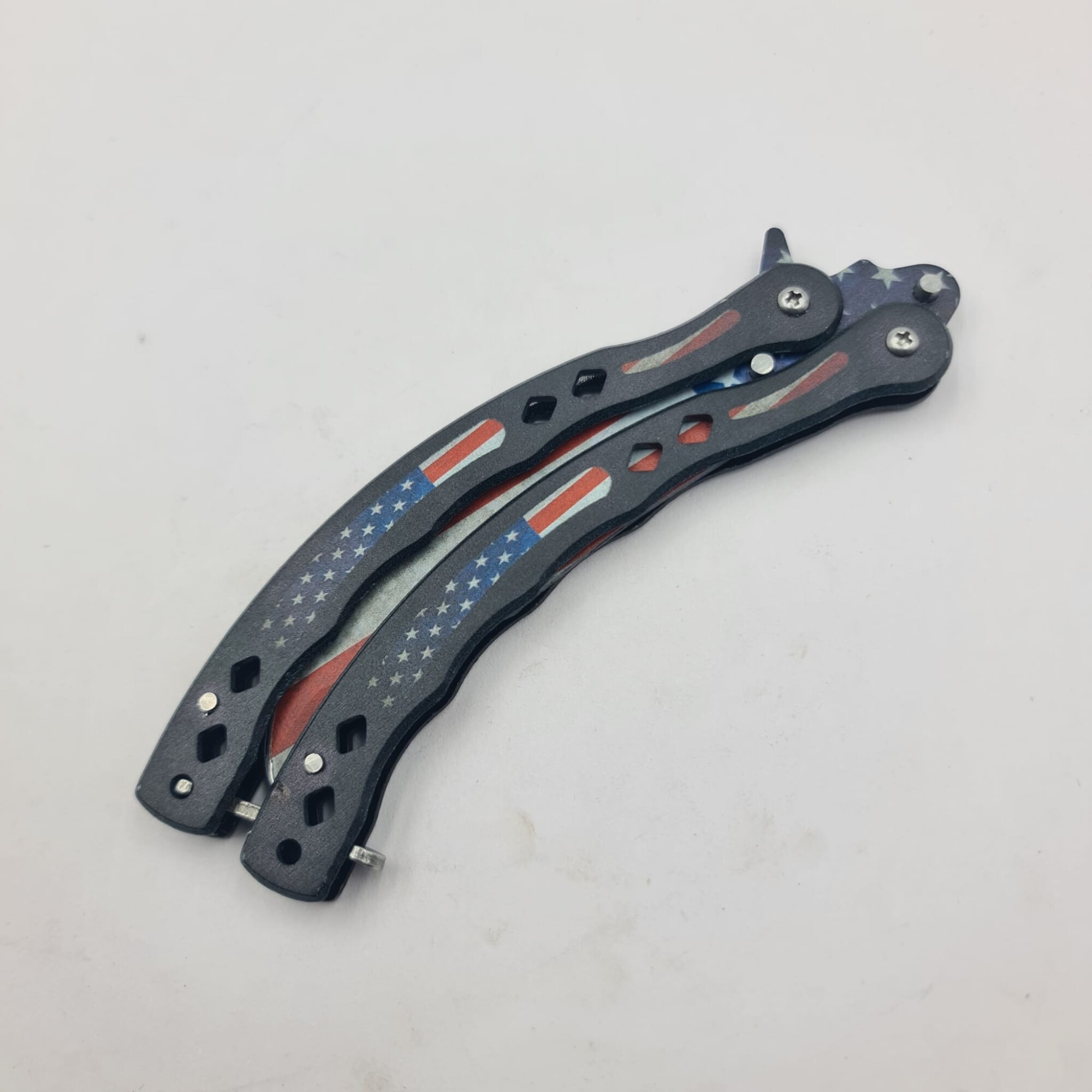 Cutit Fluture cu Tais Pentru Camping, Curbat, Model USA, 24 cm, Dalimag ...