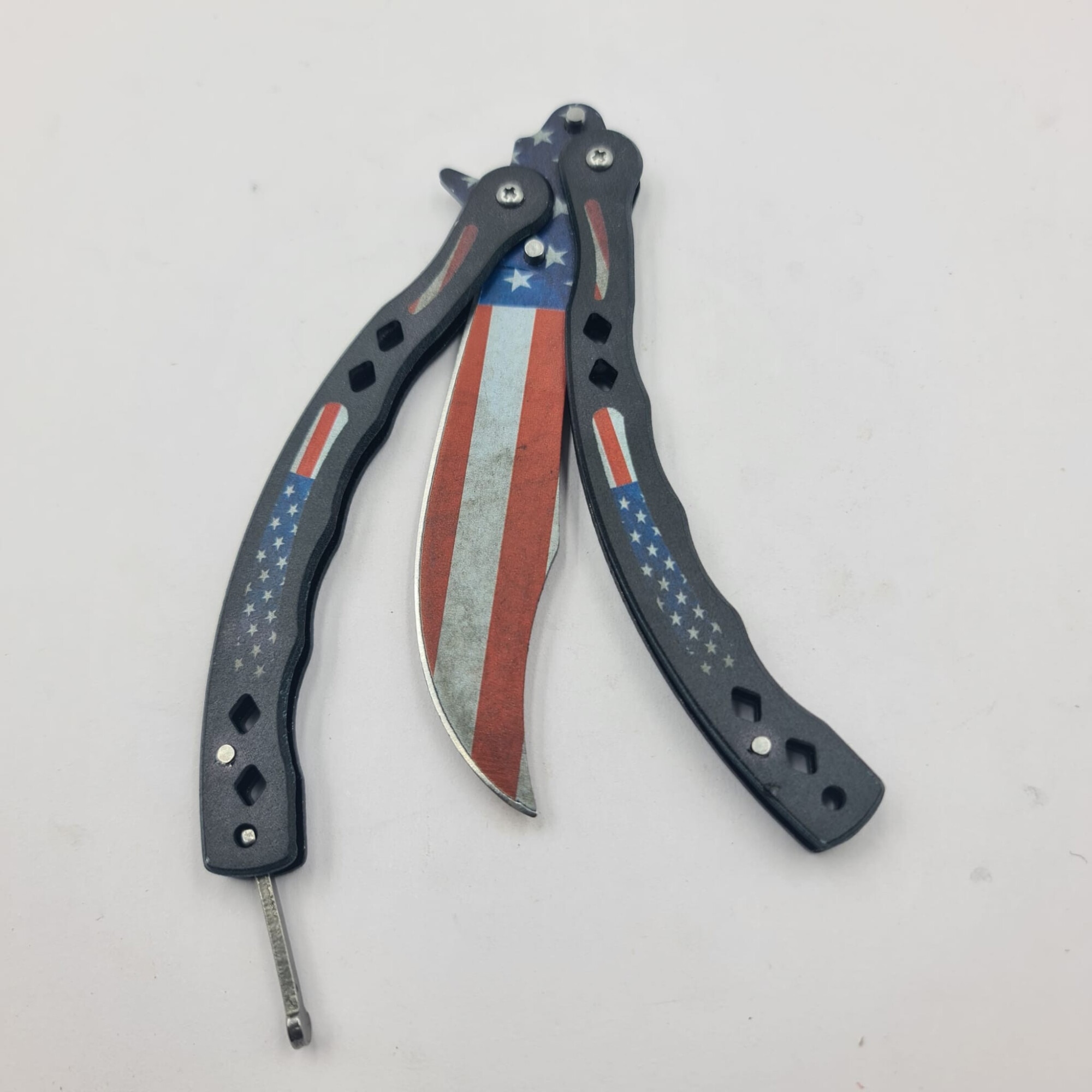 Cutit Fluture cu Tais Pentru Camping, Curbat, Model USA, 24 cm, Dalimag ...