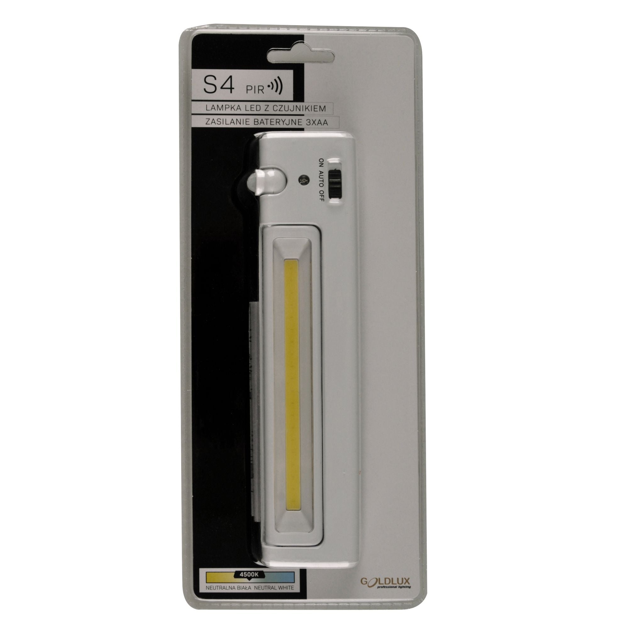 Rigleta LED portabila, 110 lm, lumina neutra, senzor de miscare, cu ...