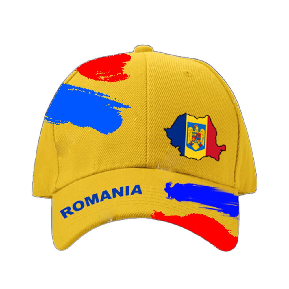 Sapca Tricolora cu Harta si Stema Romaniei, Vulturul cu Coroana de Otel ...