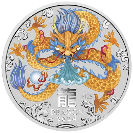 Moneda Argint Lunar III: Year of the Dragon, 1/2 Oz, 15.5 g, puritate ...