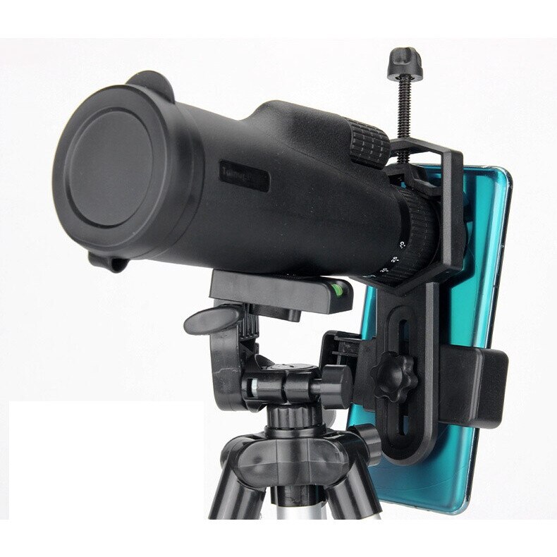 Suport telefon mobil, reglabil, pentru telescop, portabil, negru - eMAG.ro