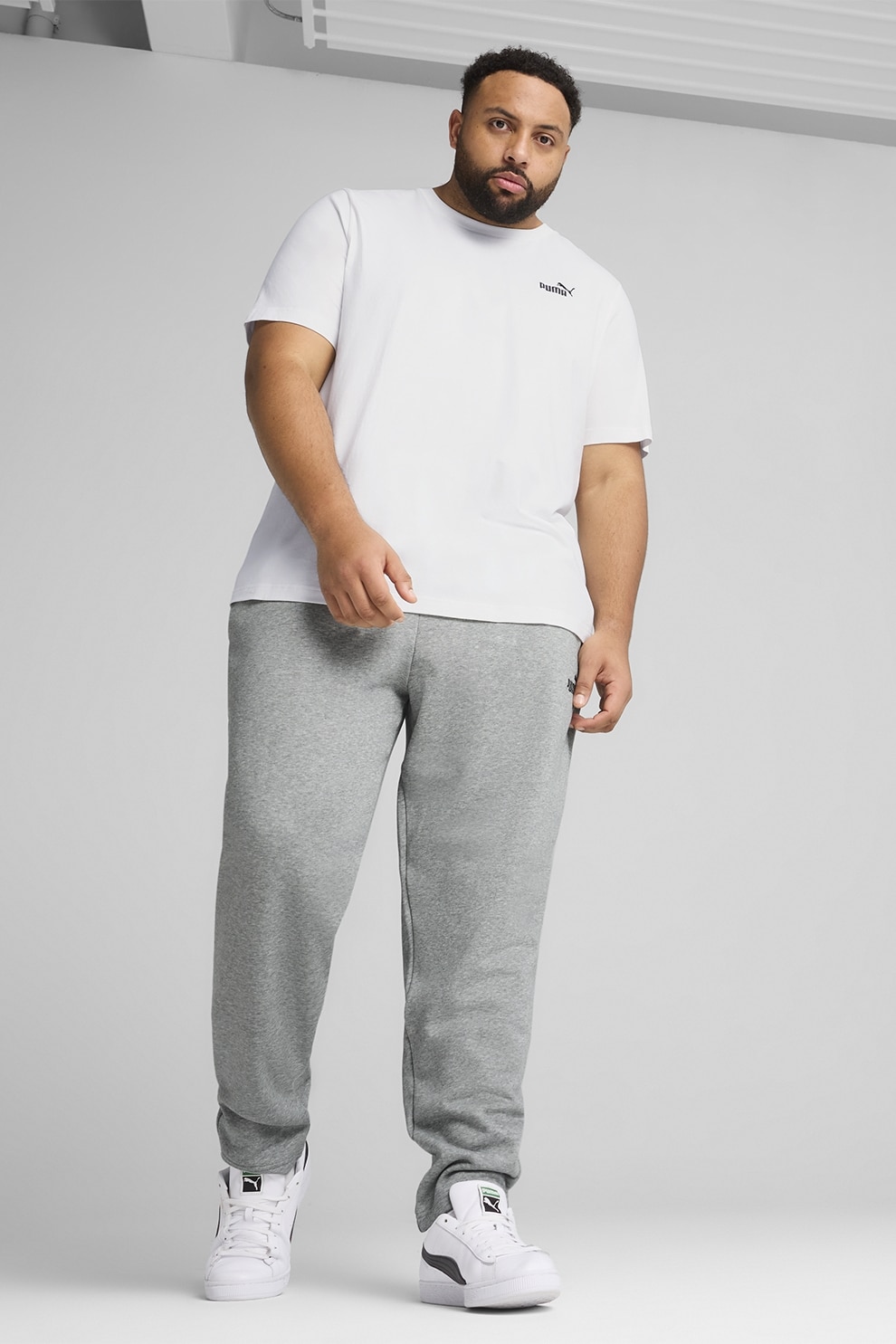 Puma, Tricou cu detaliu logo, Alb, L - eMAG.ro