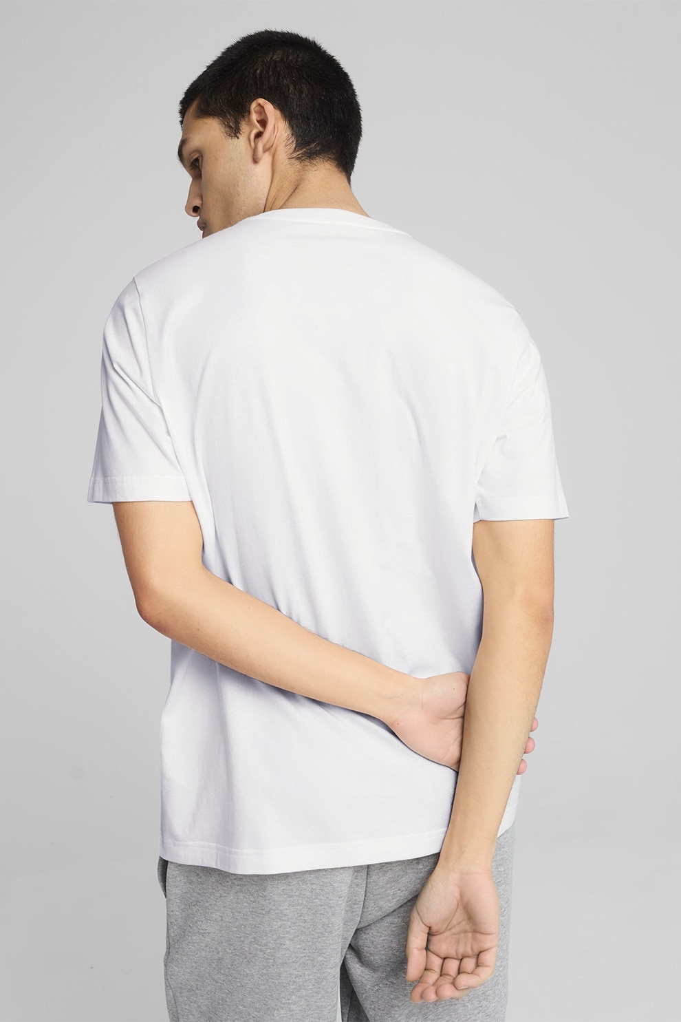 Puma, Tricou cu detaliu logo, Alb, L - eMAG.ro