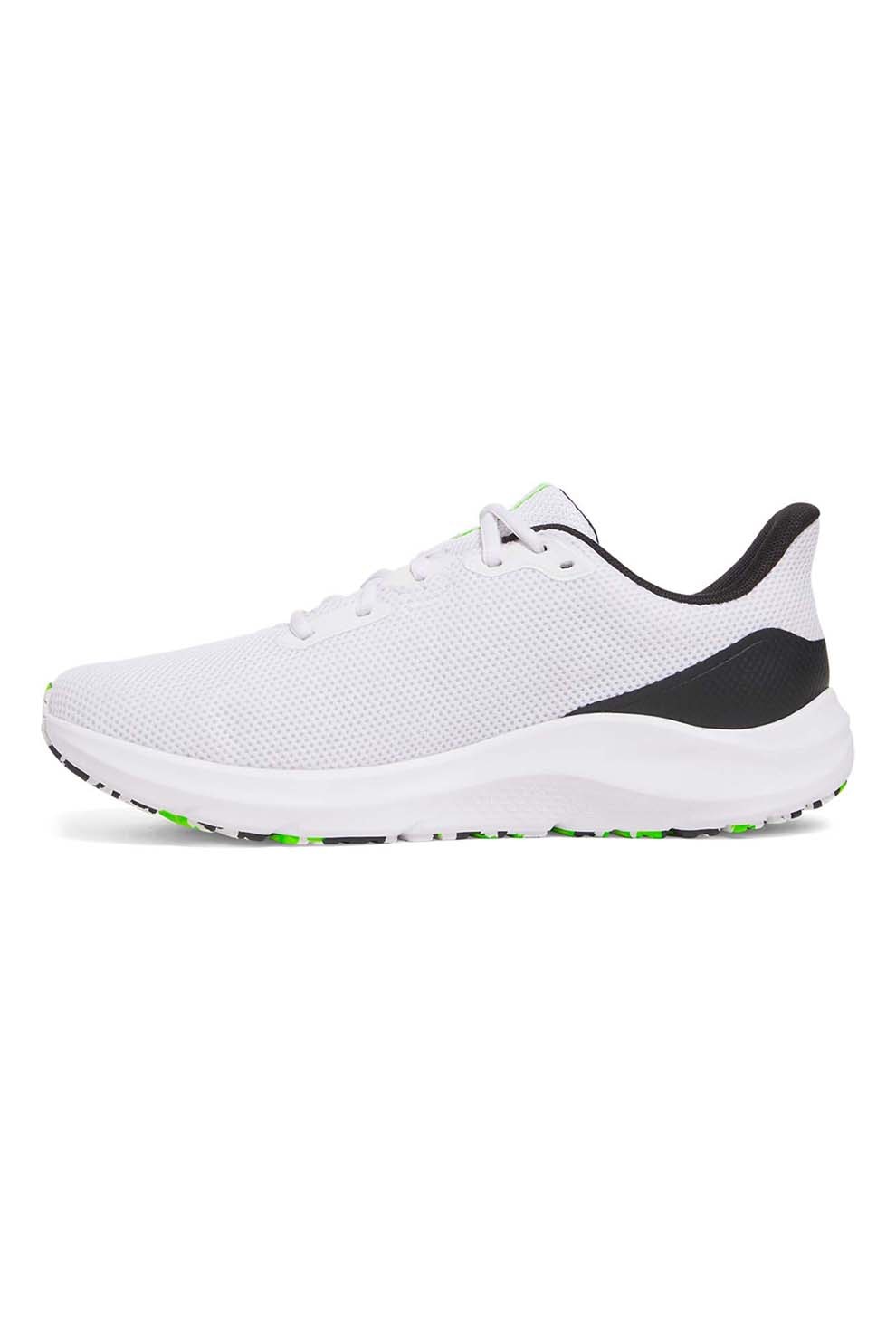 Under Armour, Pantofi Charged Pursuit 4 din plasa pentru alergare, Alb ...