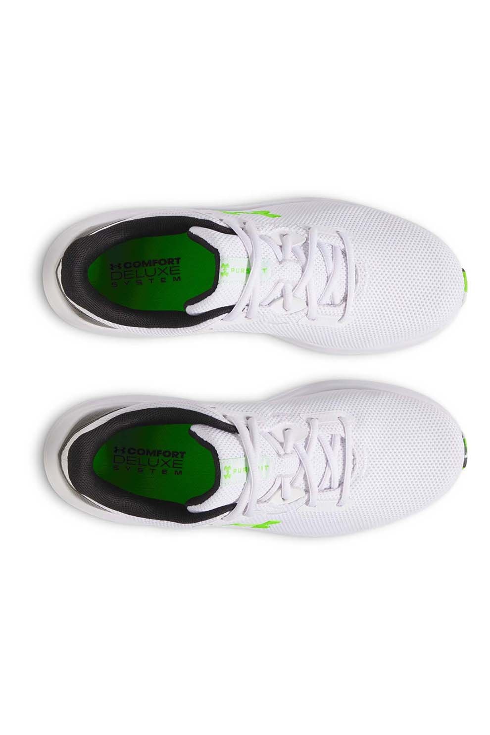 Under Armour, Pantofi Charged Pursuit 4 din plasa pentru alergare, Alb ...