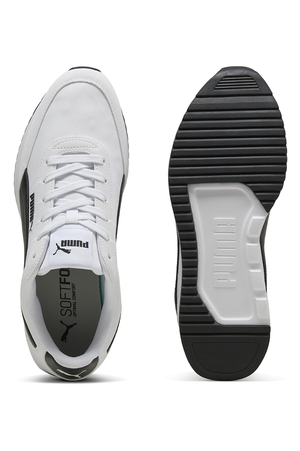 Puma, Pantofi sport unisex R78 Lightwind, Alb, Gri carbune, 11 - eMAG.ro
