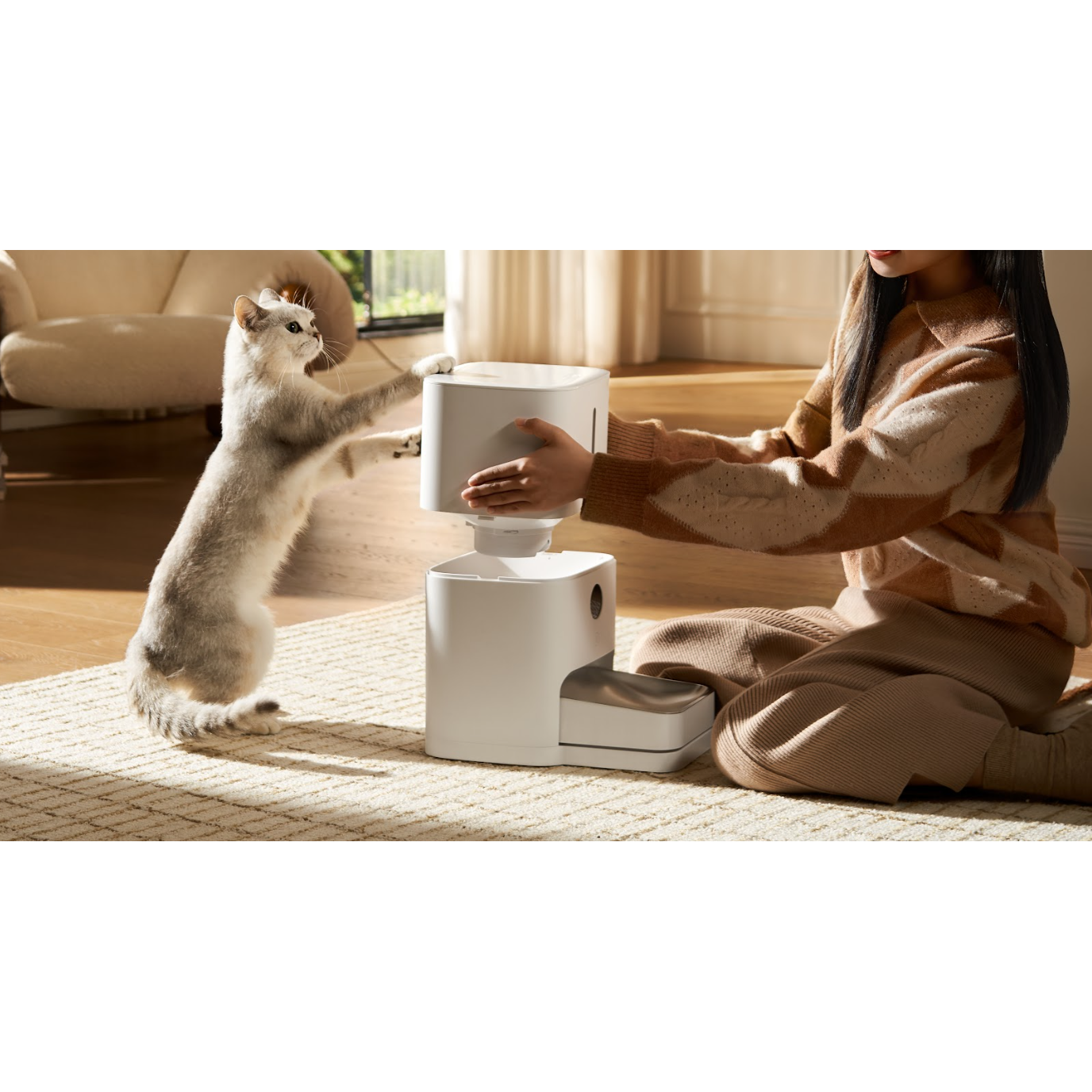 Dozator automat hrana animale, Xiaomi Smart Pet Food Feeder 2 - eMAG.ro