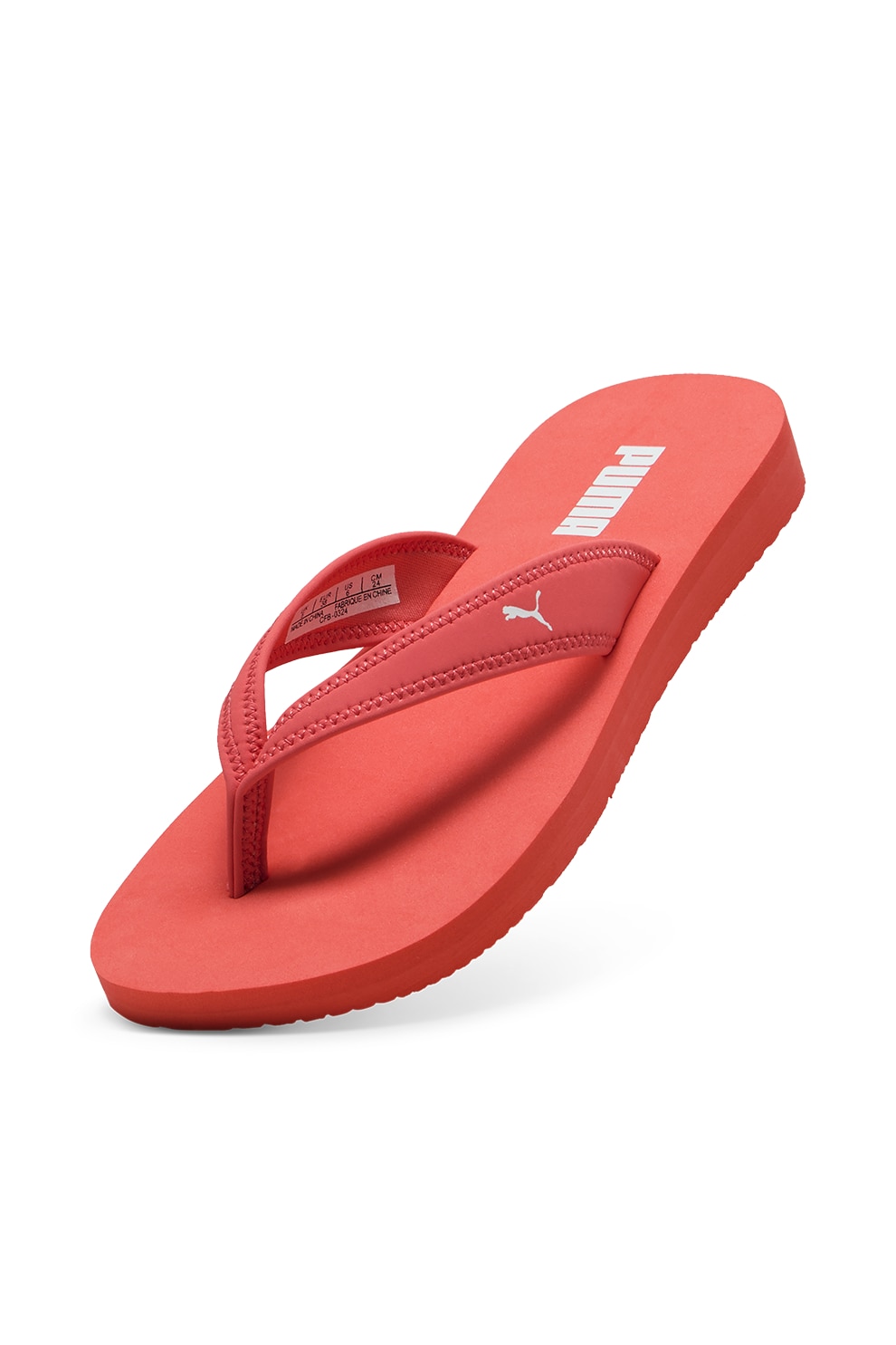 Puma, Papuci flip-flop cu logo Sandy, Corai, 4 - eMAG.ro