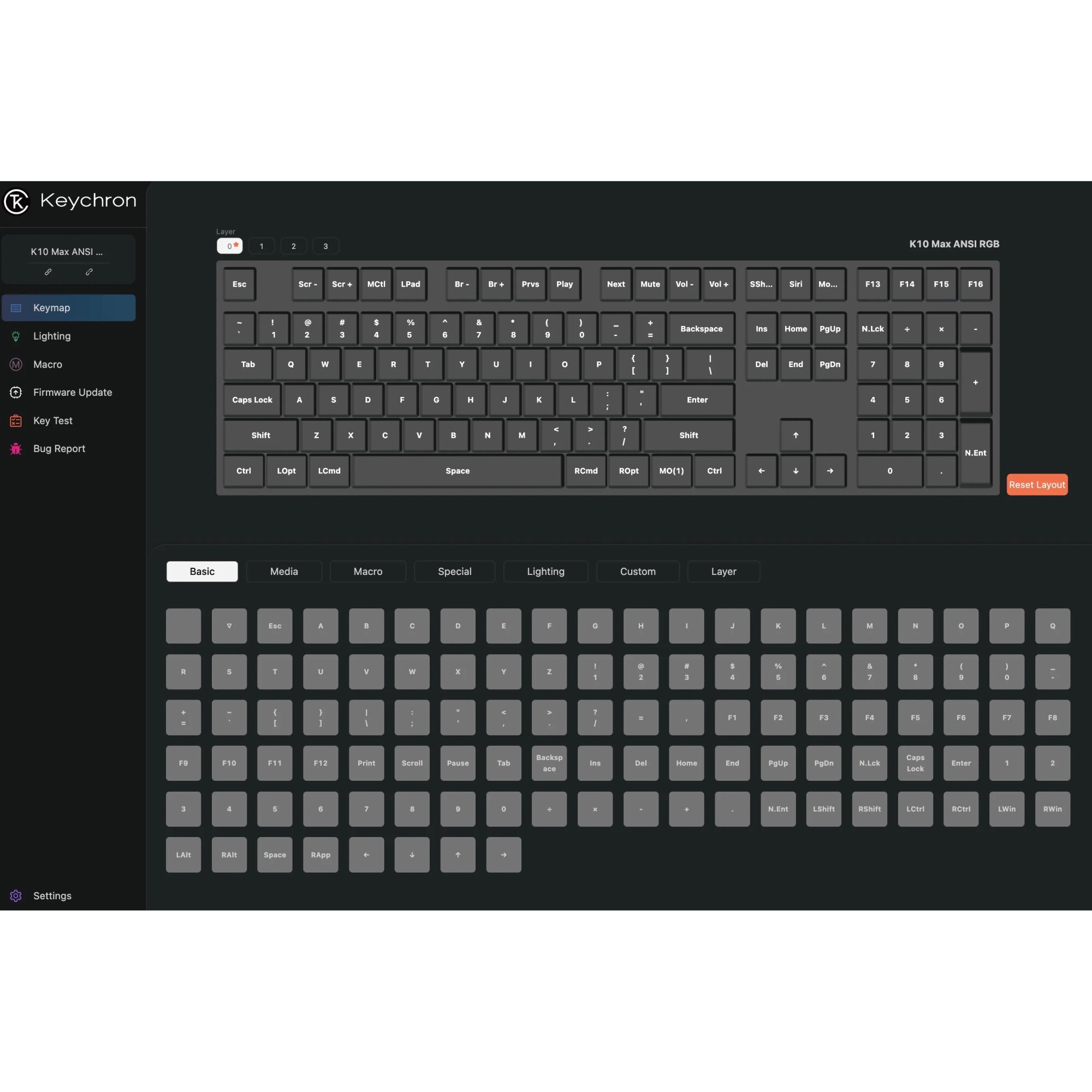 Keychron K10 Max QMK vezeték nélküli mechanikus billentyűzet, kábel ...