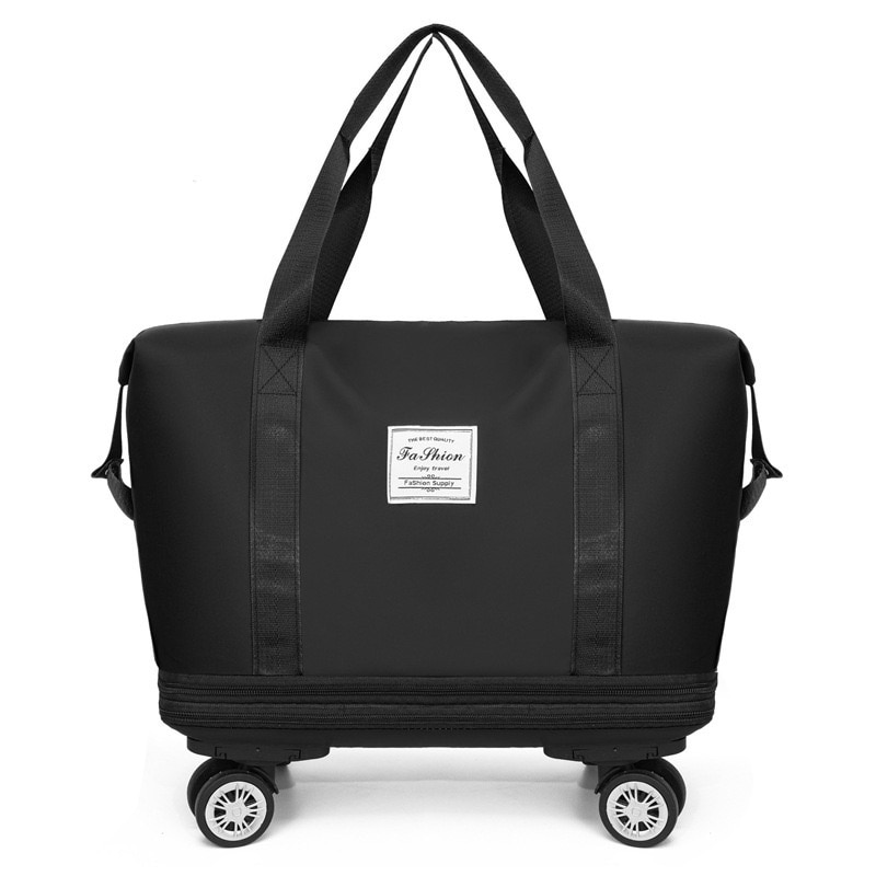 Geanta de voiaj cu role, NEVERMORE®, 25L-55L, trei etaje pliabila ...