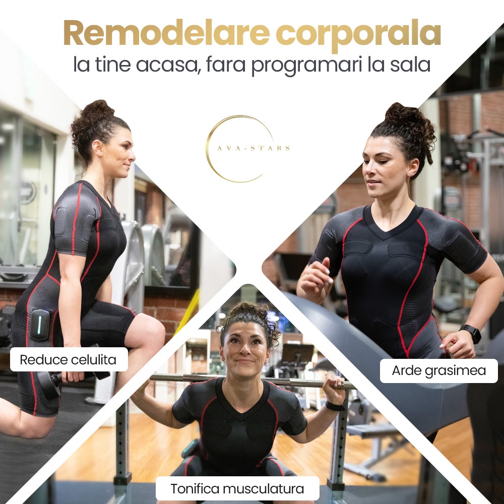 Costum pentru Slabit, de Dama, Echipament EMS Wireless pentru Tonifiere ...