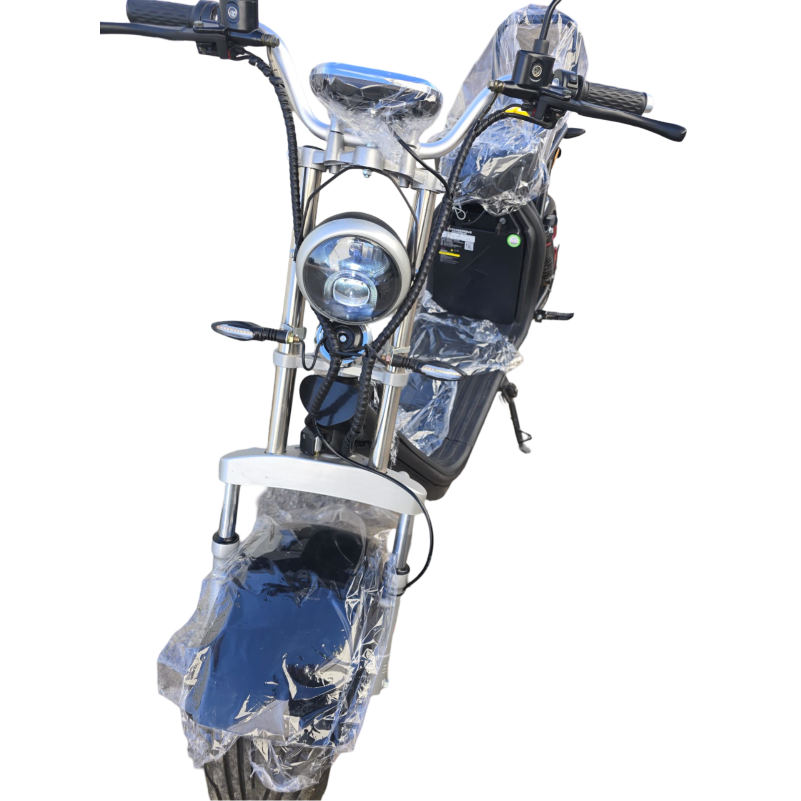 Scuter Electric Harley 1500W, pentru 2 persoane, Suspensie fata spate ...