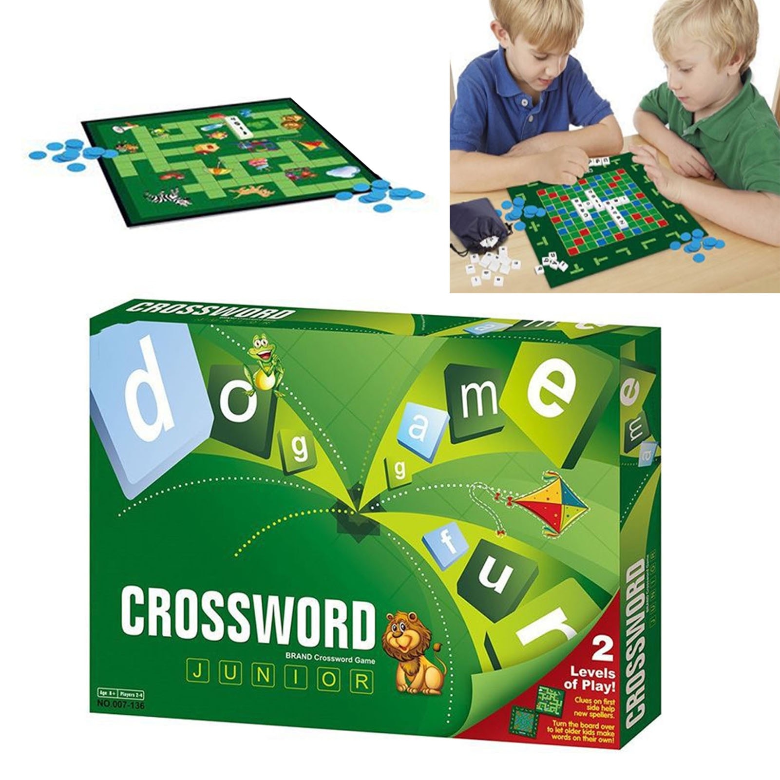 Puzzle de cuvinte incrucisate Fokelyi, 3D, plastic, 34.6x34.6x1.5cm ...