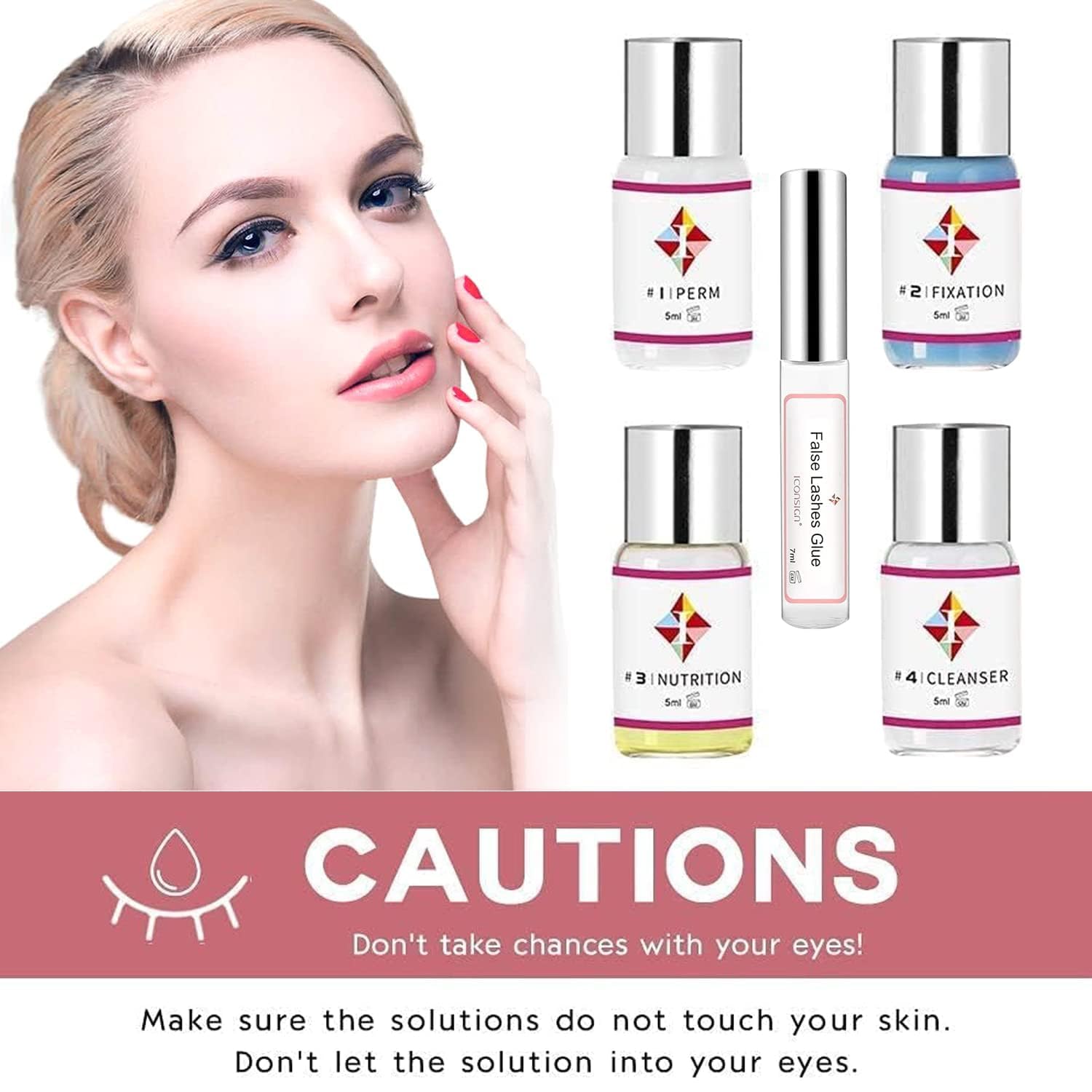 Kit de laminare a genelor, Iconsign, lungire si ondulare, usor de ...