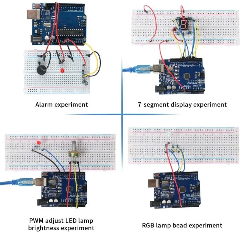 Kit de programare Arduino UNO R3, invatare motor pas cu pas, modul UNO ...