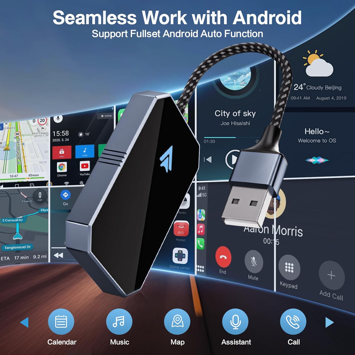 Модул за кола, goBERA Wireless Android, За автомобили с фабричен ...