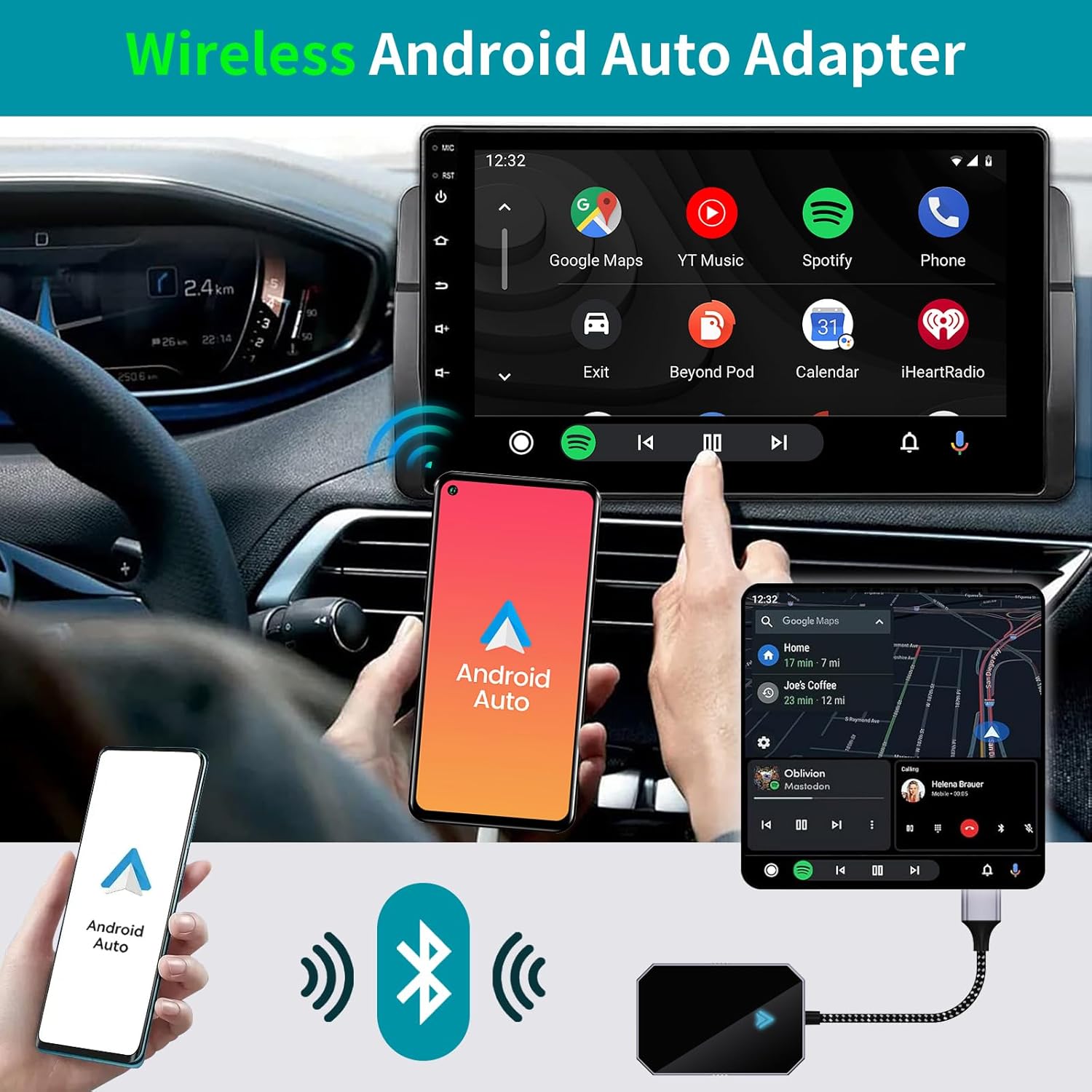 Модул за кола, goBERA Wireless Android, За автомобили с фабричен ...