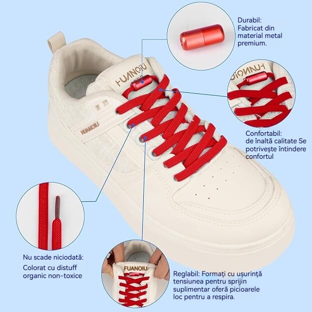 Sireturi elastice, sireturi plate, cu catarame metalice de aceeasi ...