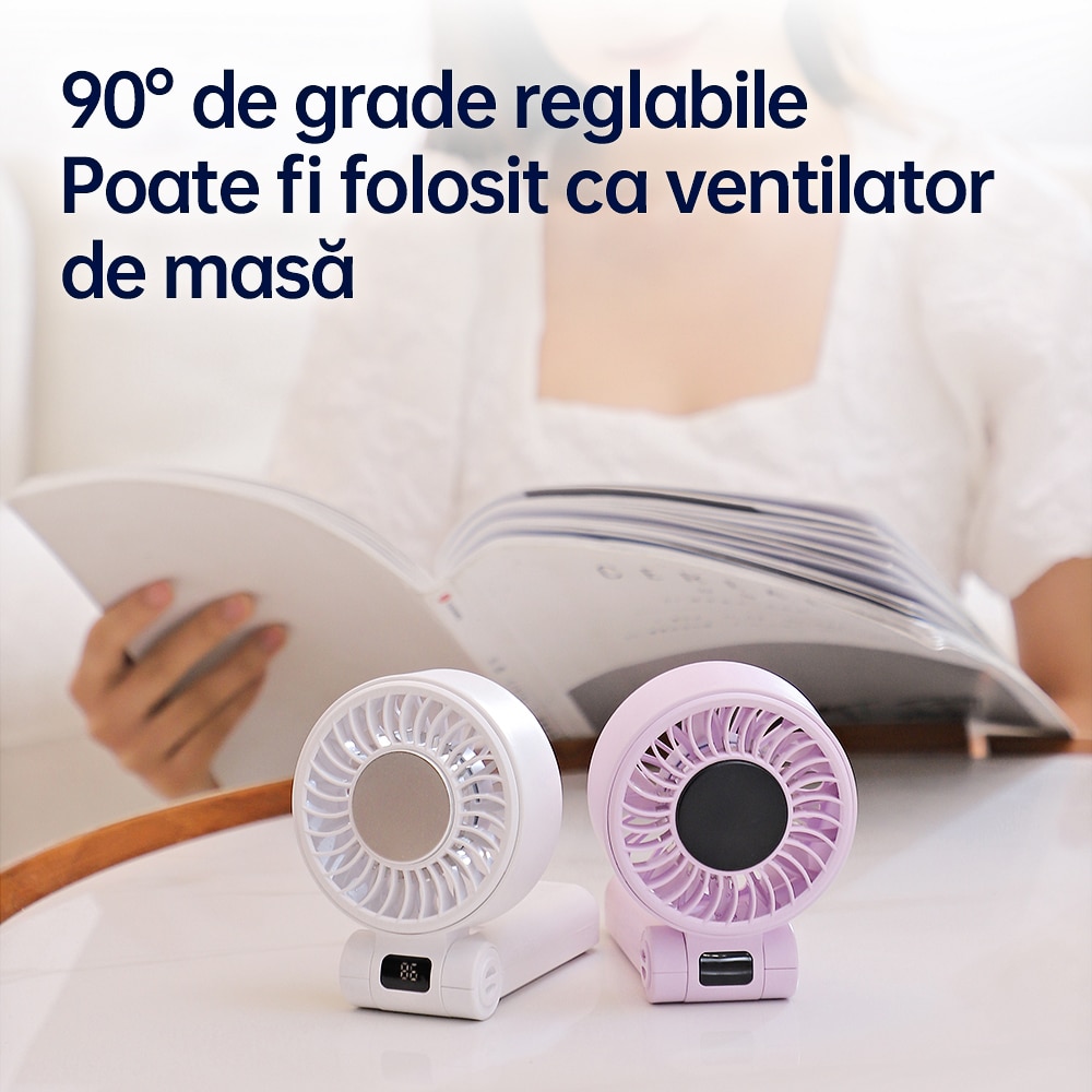 Ventilator portabil de mana Z36, ventilator pliabil de mare viteza ...