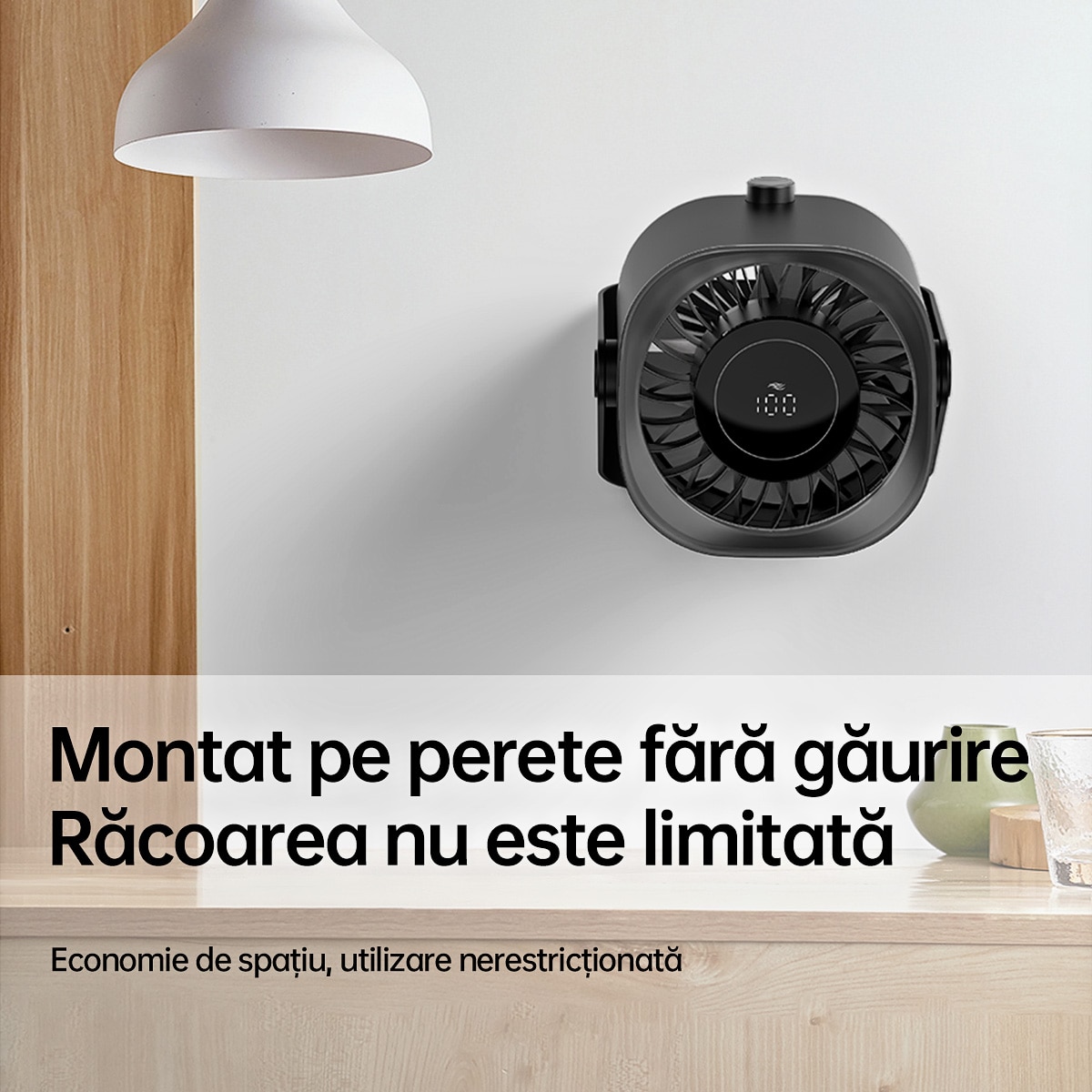 Ventilator de birou de mare viteza F87, ventilator de mare viteza cu ...