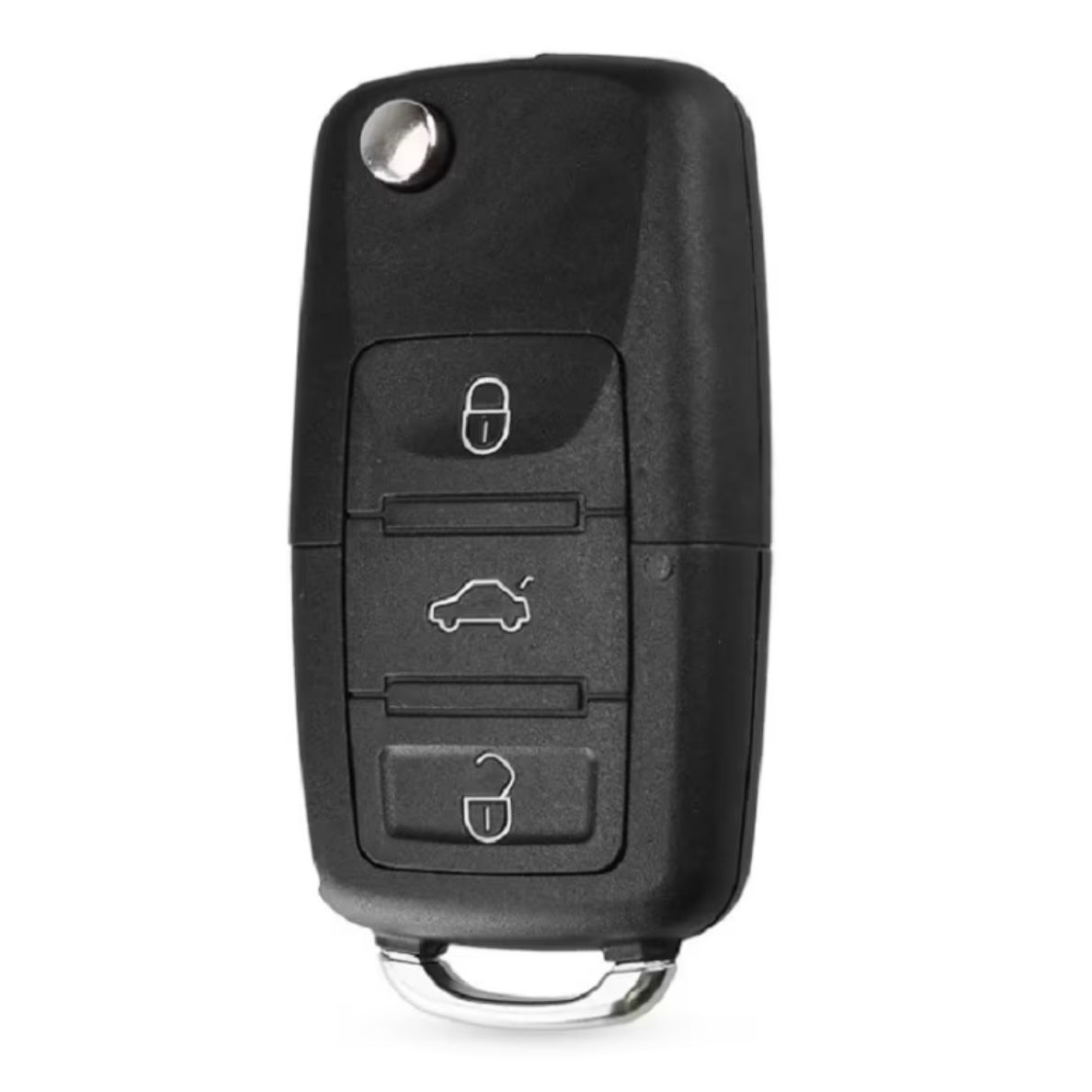 Carcasa cheie emblema Skoda tip briceag, 3 butoane, LED la mijloc ...