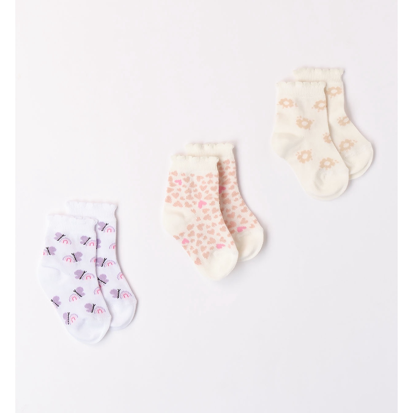 Sosete cu model pentru fetite, I Do, 4.8935, Multicolor, 12-24 Luni ...