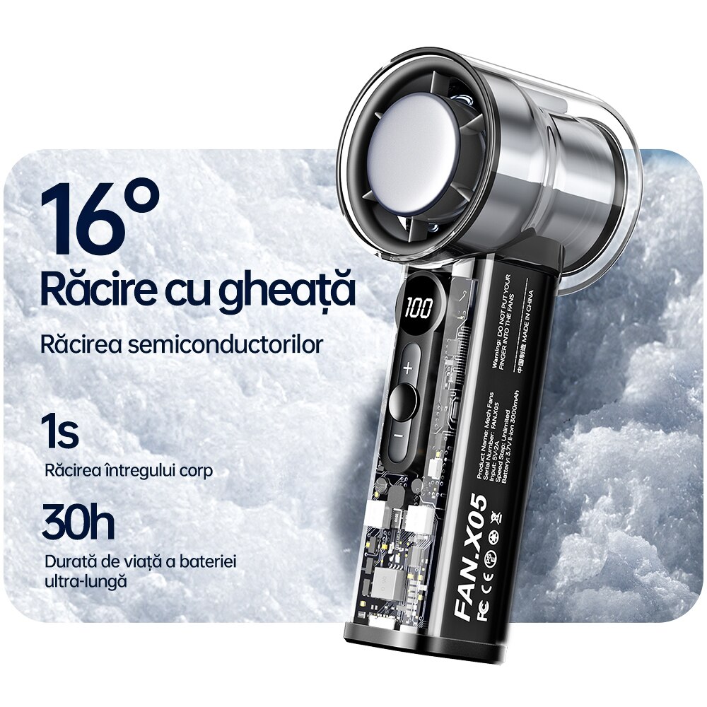 Ventilator portabil portabil in aer liber cu viteza mare de compresie ...