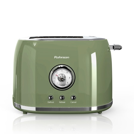 Toaster Rohnson R2215 Nostalgia, 800W, 2 sloturi, 7 trepte, dezghetare ...