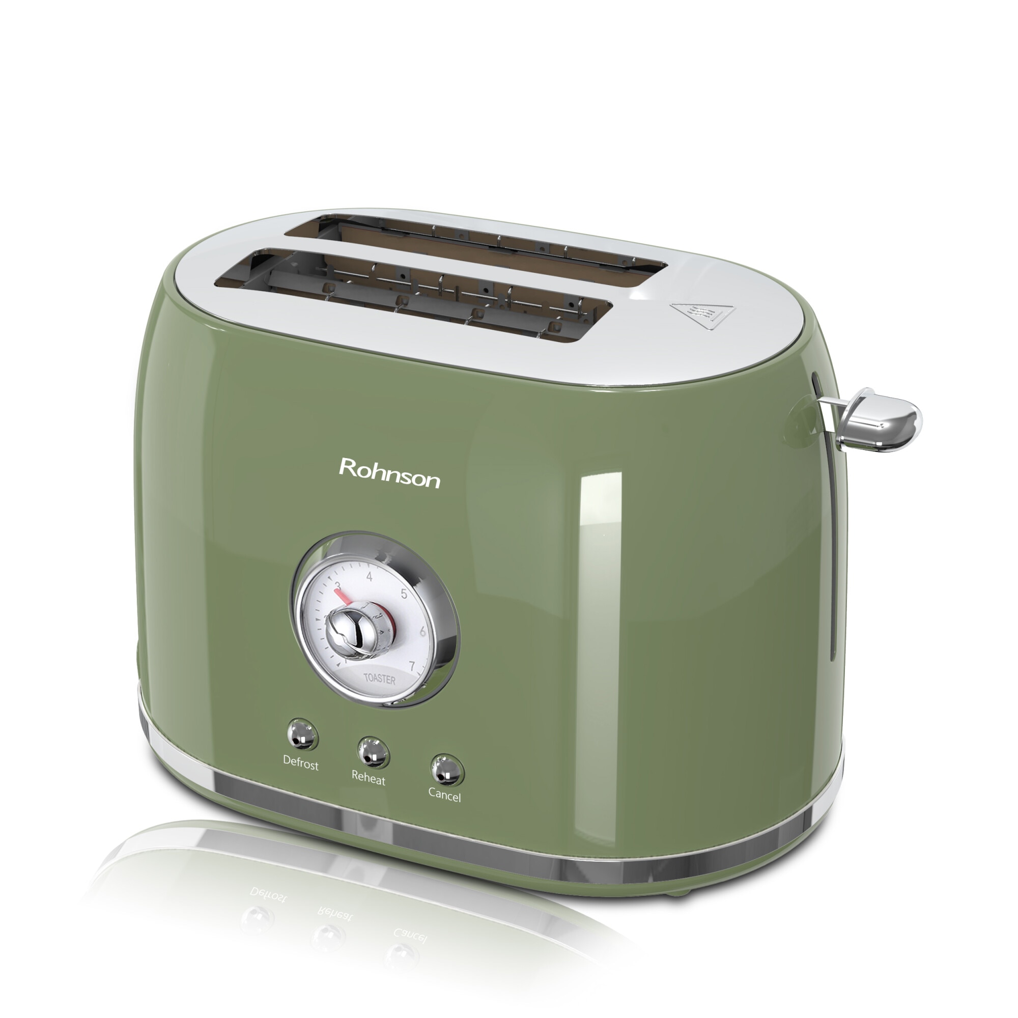 Toaster Rohnson R2215 Nostalgia, 800W, 2 sloturi, 7 trepte, dezghetare ...