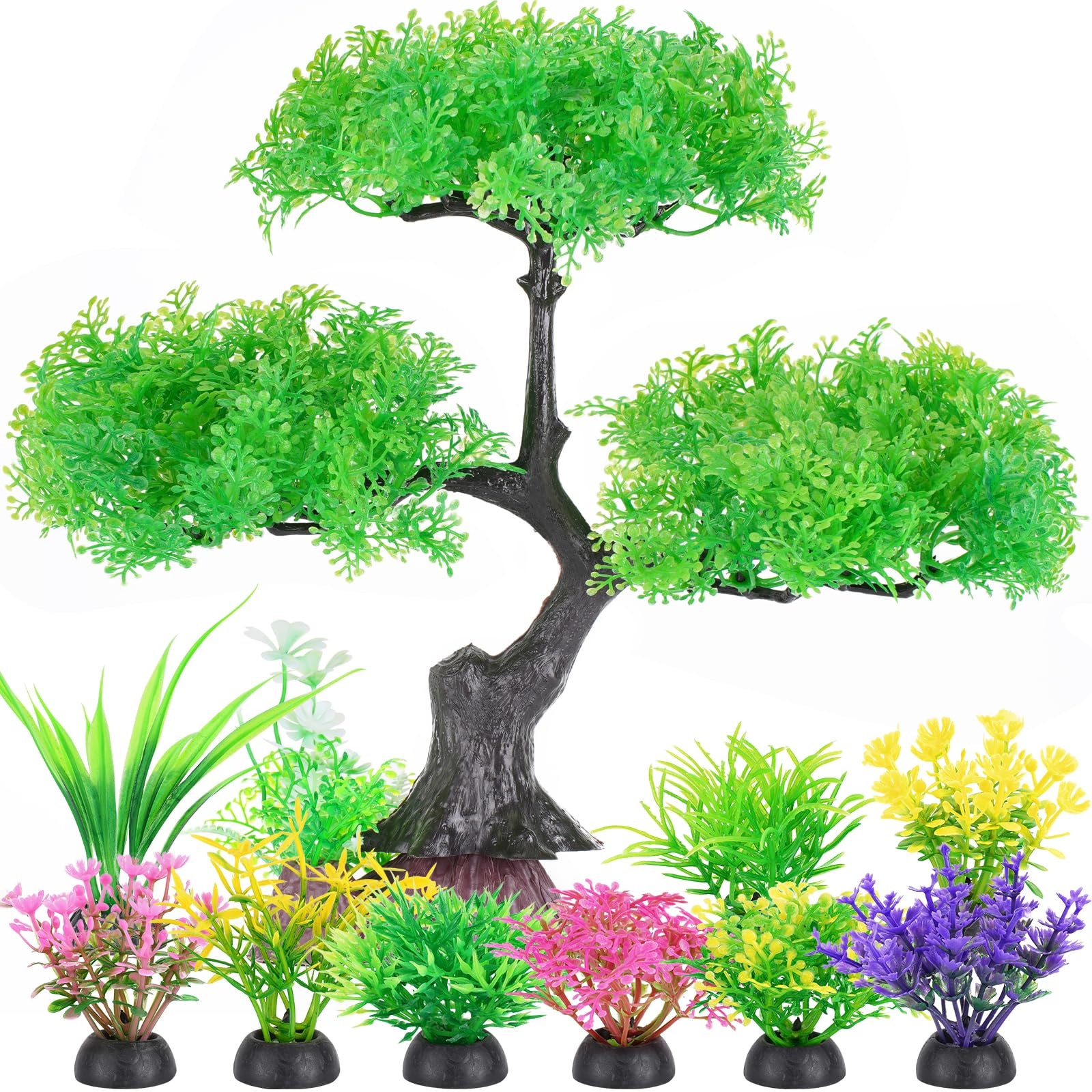 Plante artificiale pentru decor acvariu ROZ - eMAG.ro