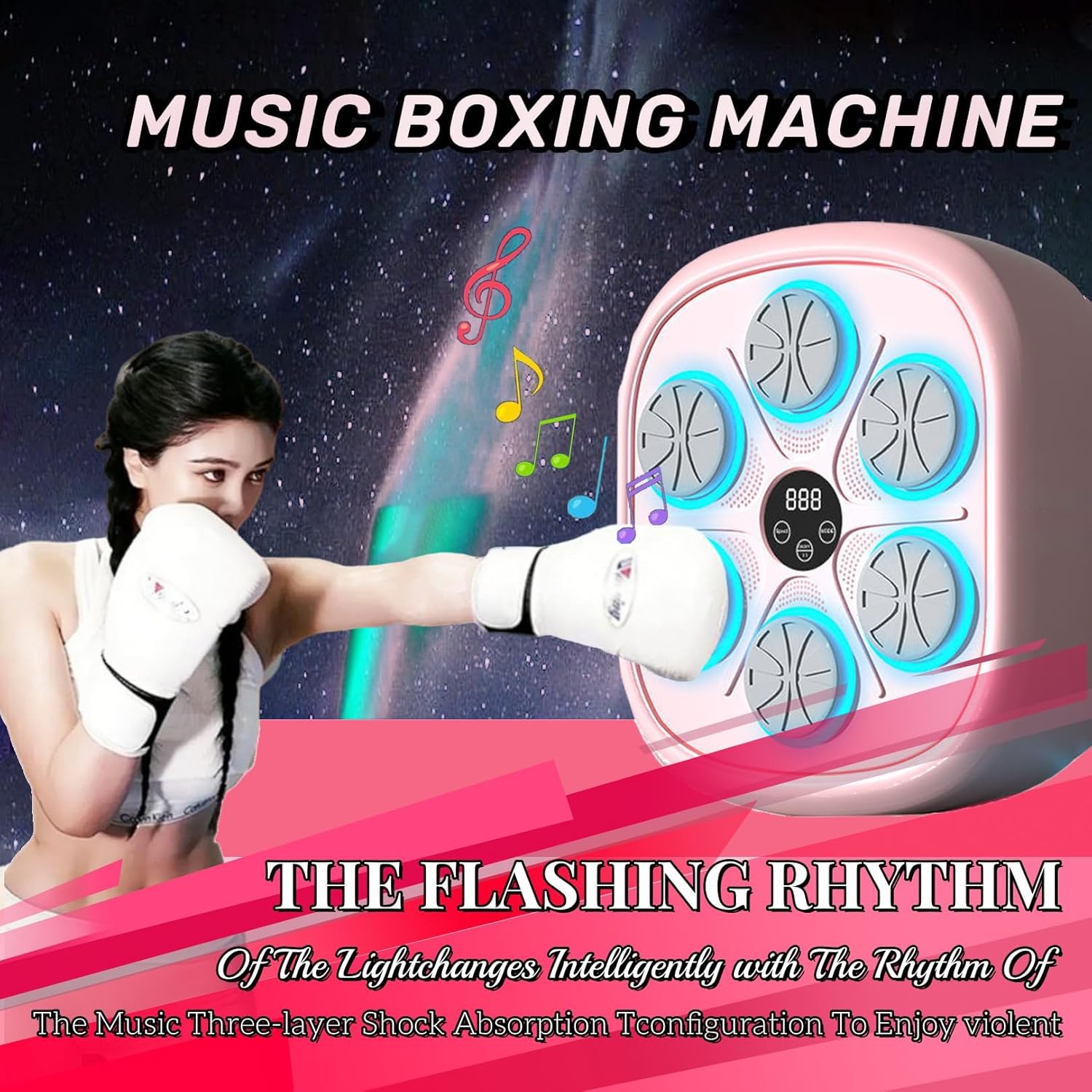 Tinta Lovituri Box, Difuzor Incorporat, Conexiune Bluetooth, Display HD ...