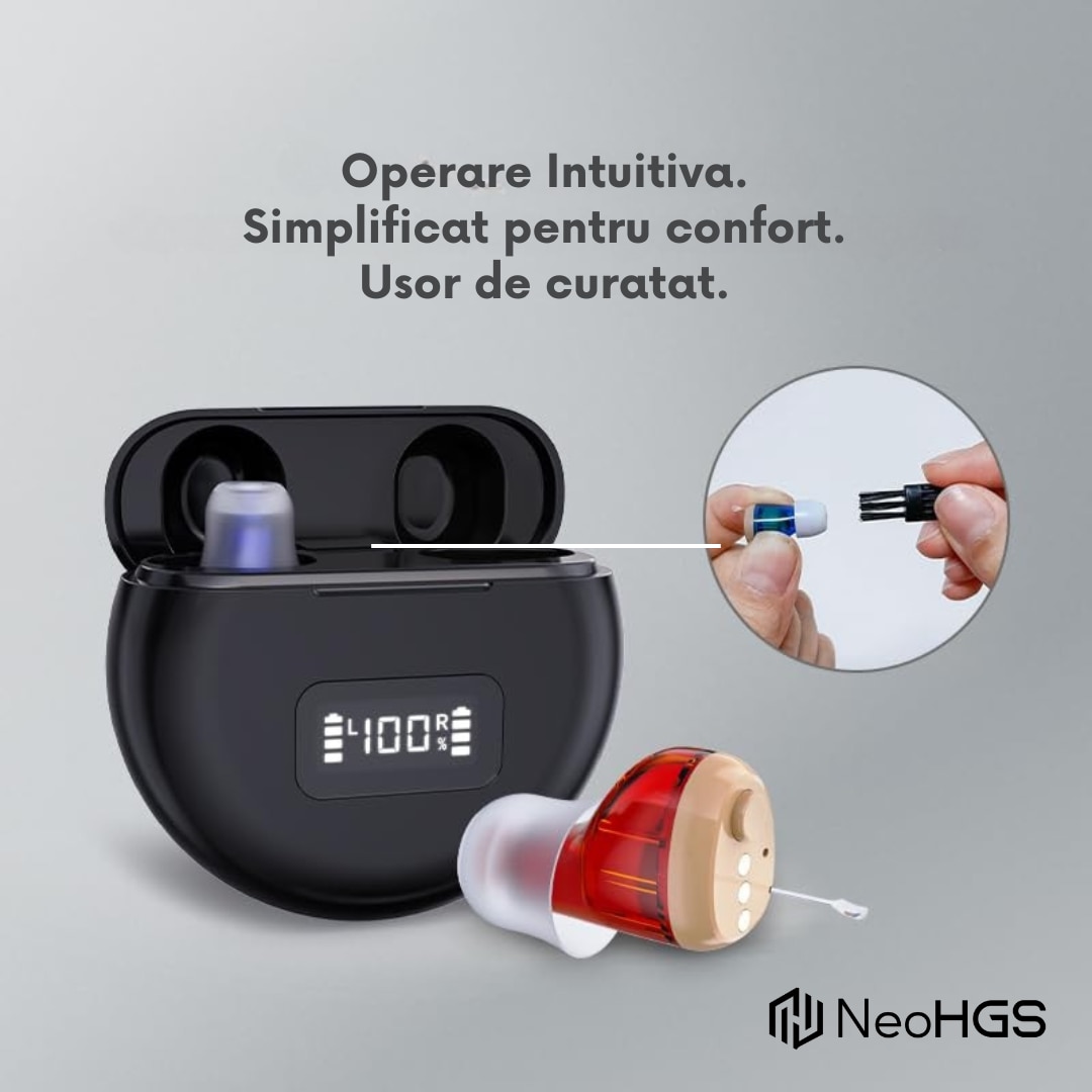 Aparat Auditiv Digital x2 NeoHGS, Sunet Clar, Fara Ecou, Incarcare ...