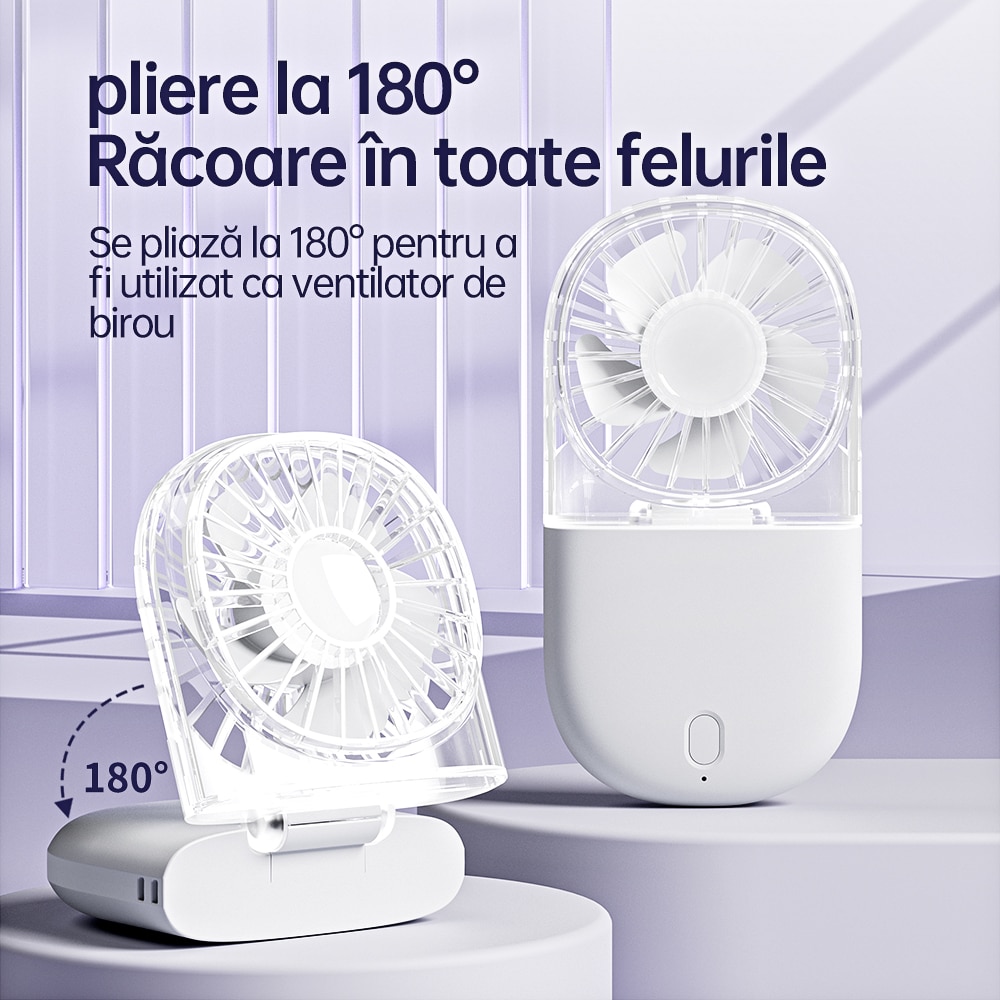 Ventilator de mana Mini portabil N21, cu mai multe viteze, mai multe ...