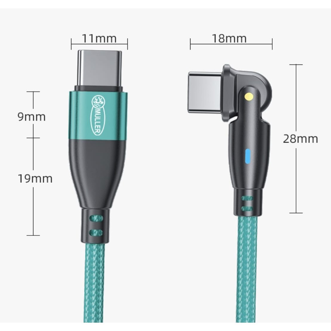 Cablu date Müller® Type C si USB OTG adaptor sprijin, super fast charge ...