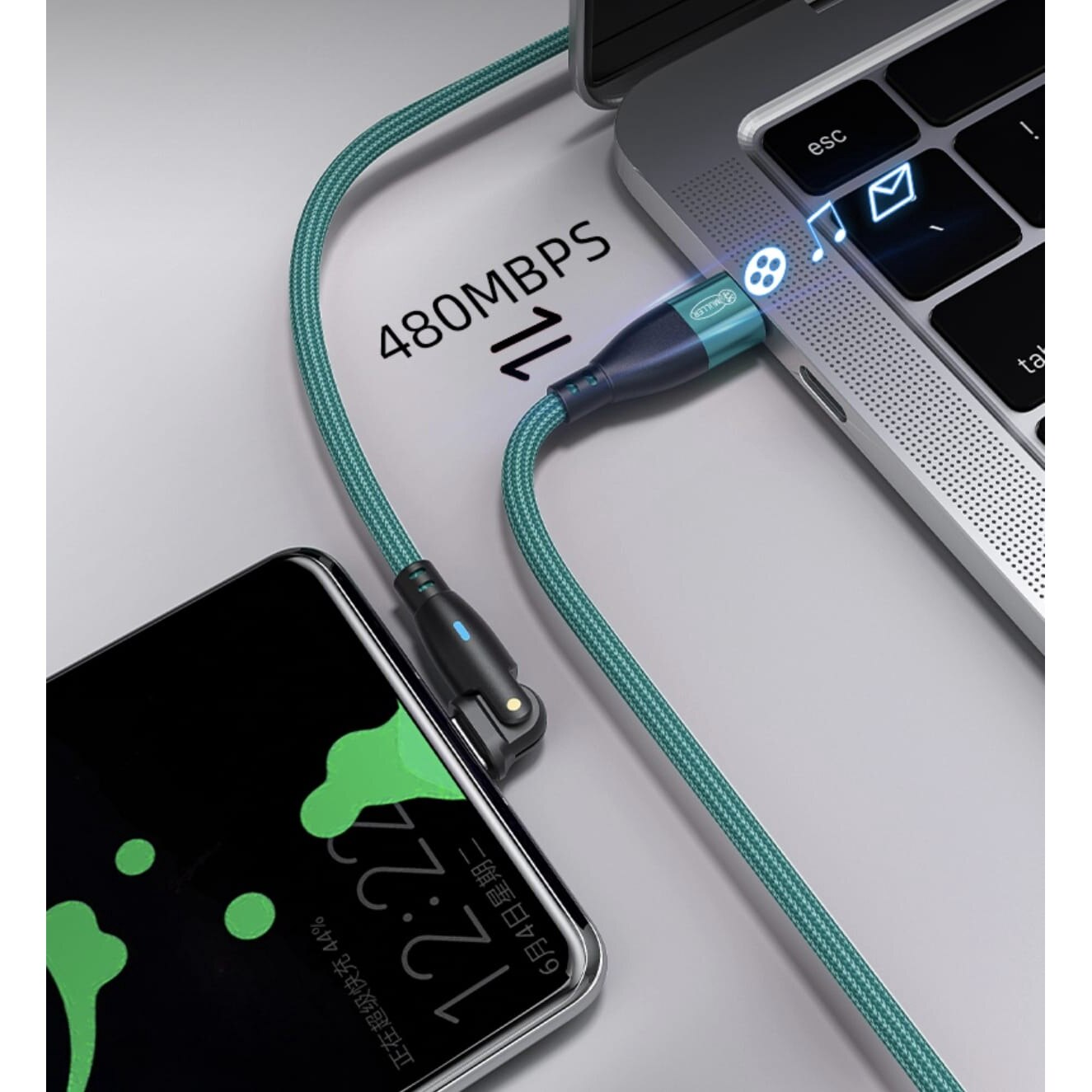 Cablu date Müller® Type C si USB OTG adaptor sprijin, super fast charge ...