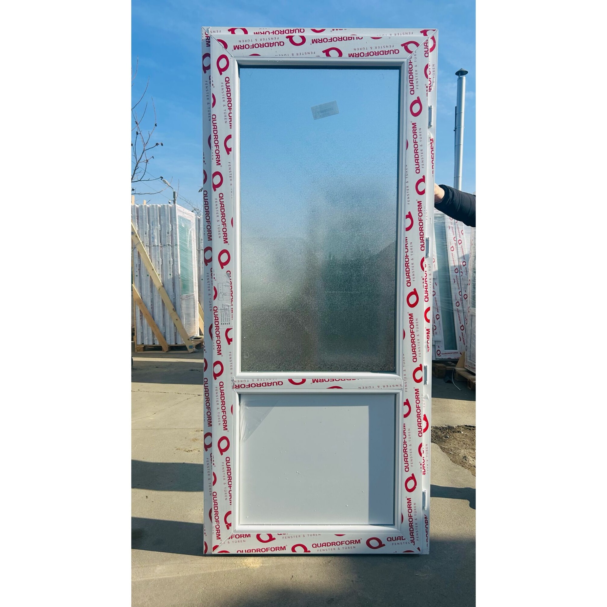 Usa PVC Termopan Alba 68x200 cm, Profil 5 Camere, Grosime 6 cm, 4 ...