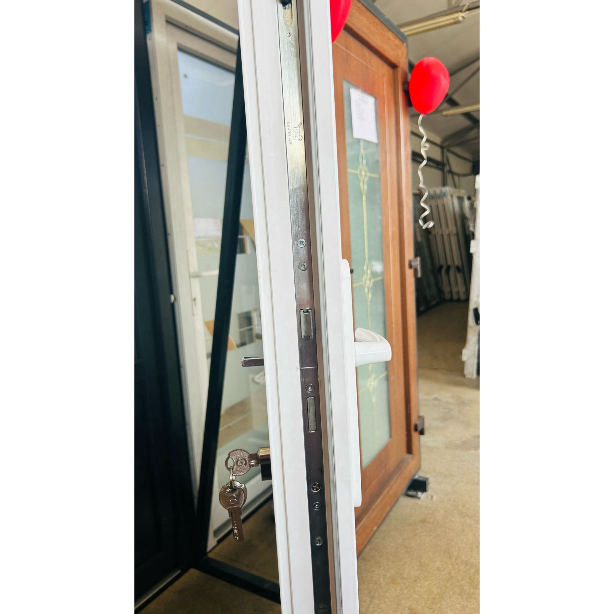 Usa PVC Termopan Alba 88x200 cm, Profil 6 Camere, Grosime 7 cm, 3 ...