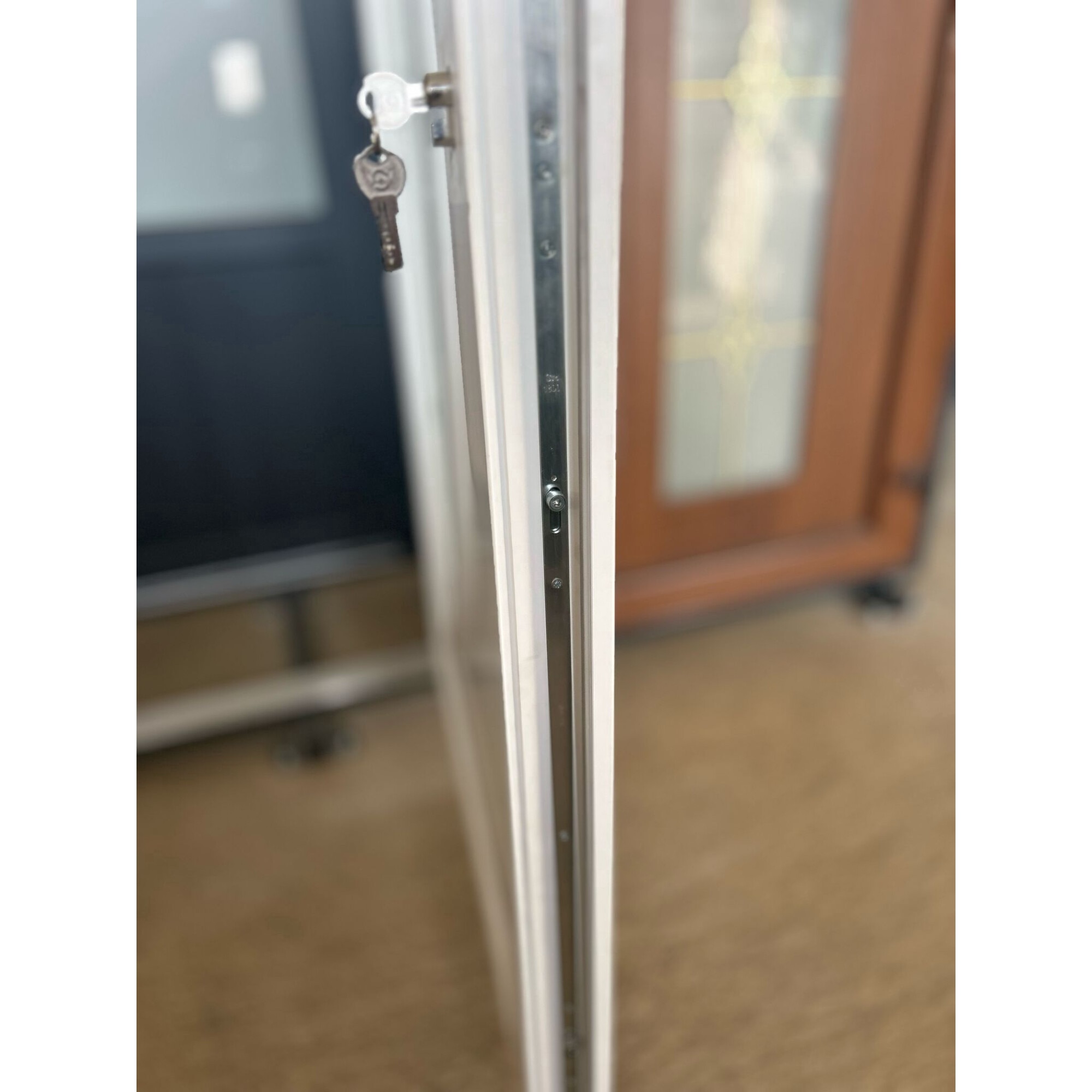 Usa PVC Termopan Alba 88x200 cm, Profil 6 Camere, Grosime 7 cm, 3 ...