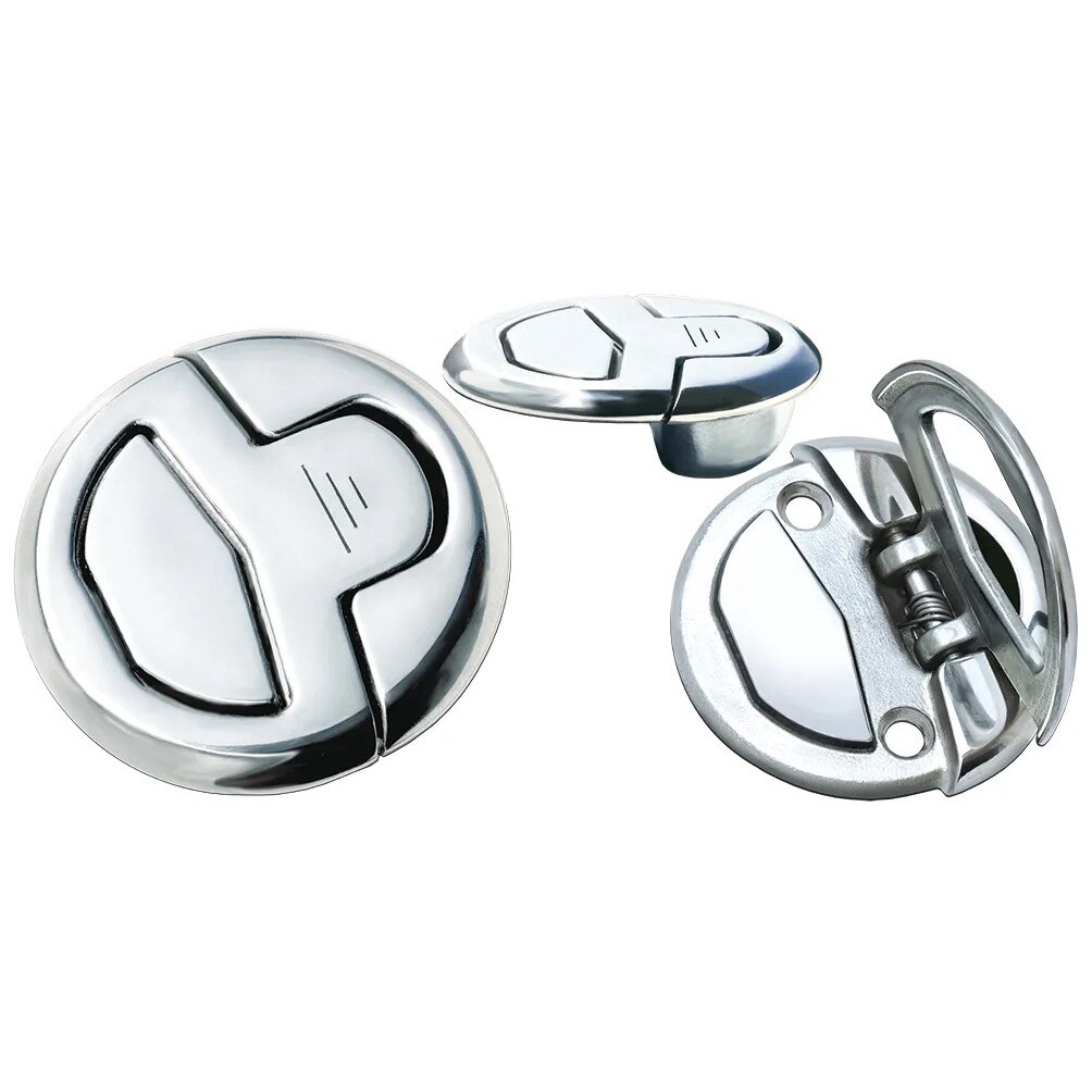 Incuietoare Patrata din Inox AISI 316 cu Inel de Ridicare, Diametru 50 ...