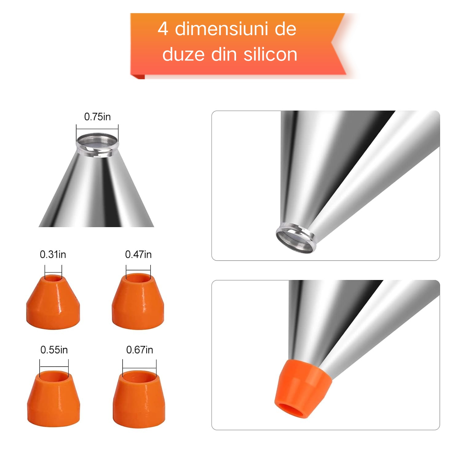 Dispensar pentru aluat, 600 ml, Palnie din otel inoxidabil, Multi ...