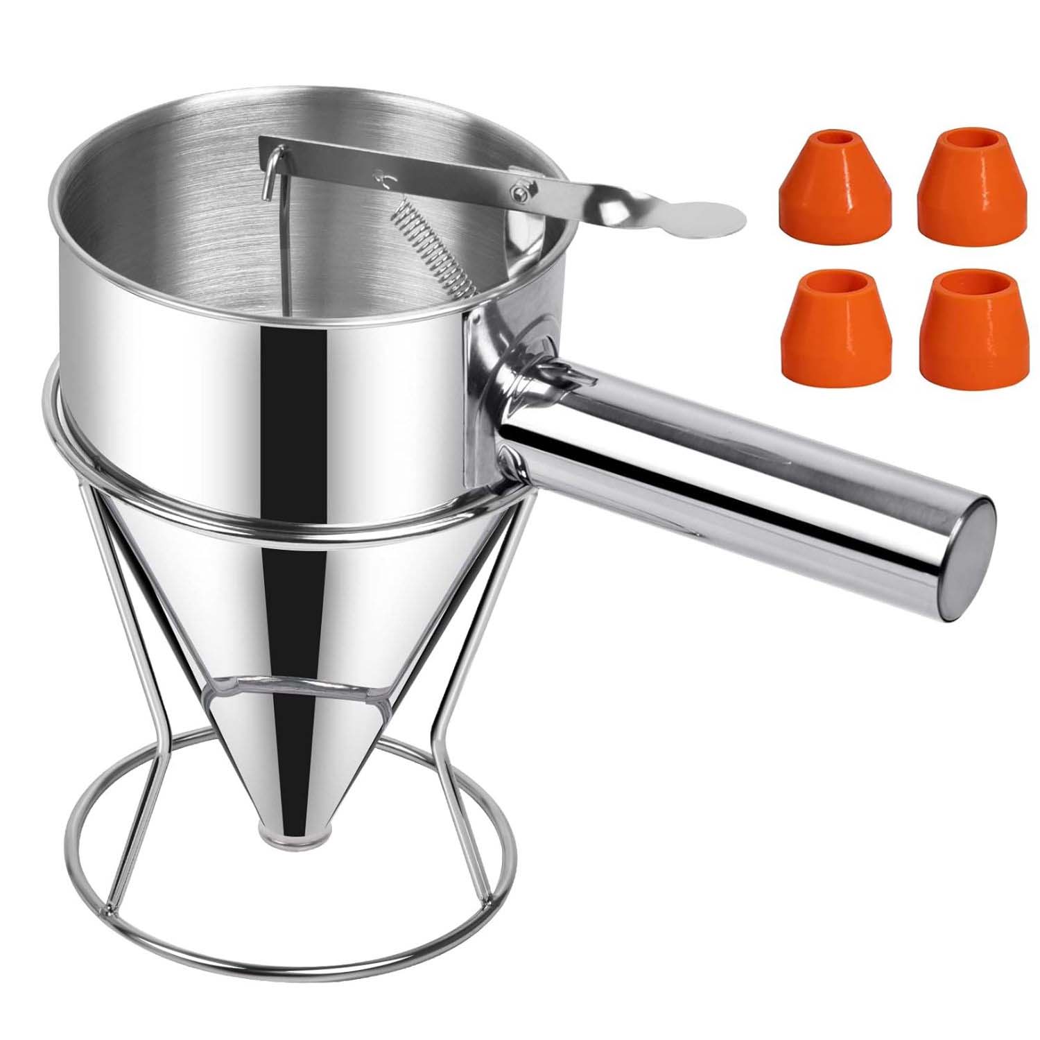 Dispensar pentru aluat, 600 ml, Palnie din otel inoxidabil, Multi ...