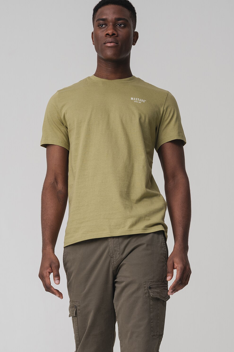 Mustang, Tricou slim fit cu logo discret Austin - eMAG.ro