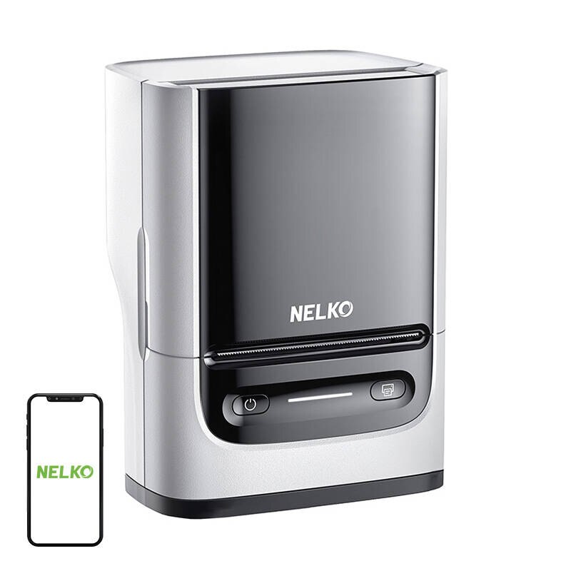Imprimanta termica etichete Nelko PM220, alba, Bluetooth, USB-C ...