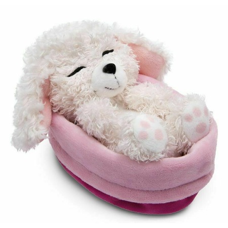 Jucarie de plus, NICI, pudel alb, 12cm, in cos roz, din materiale ...